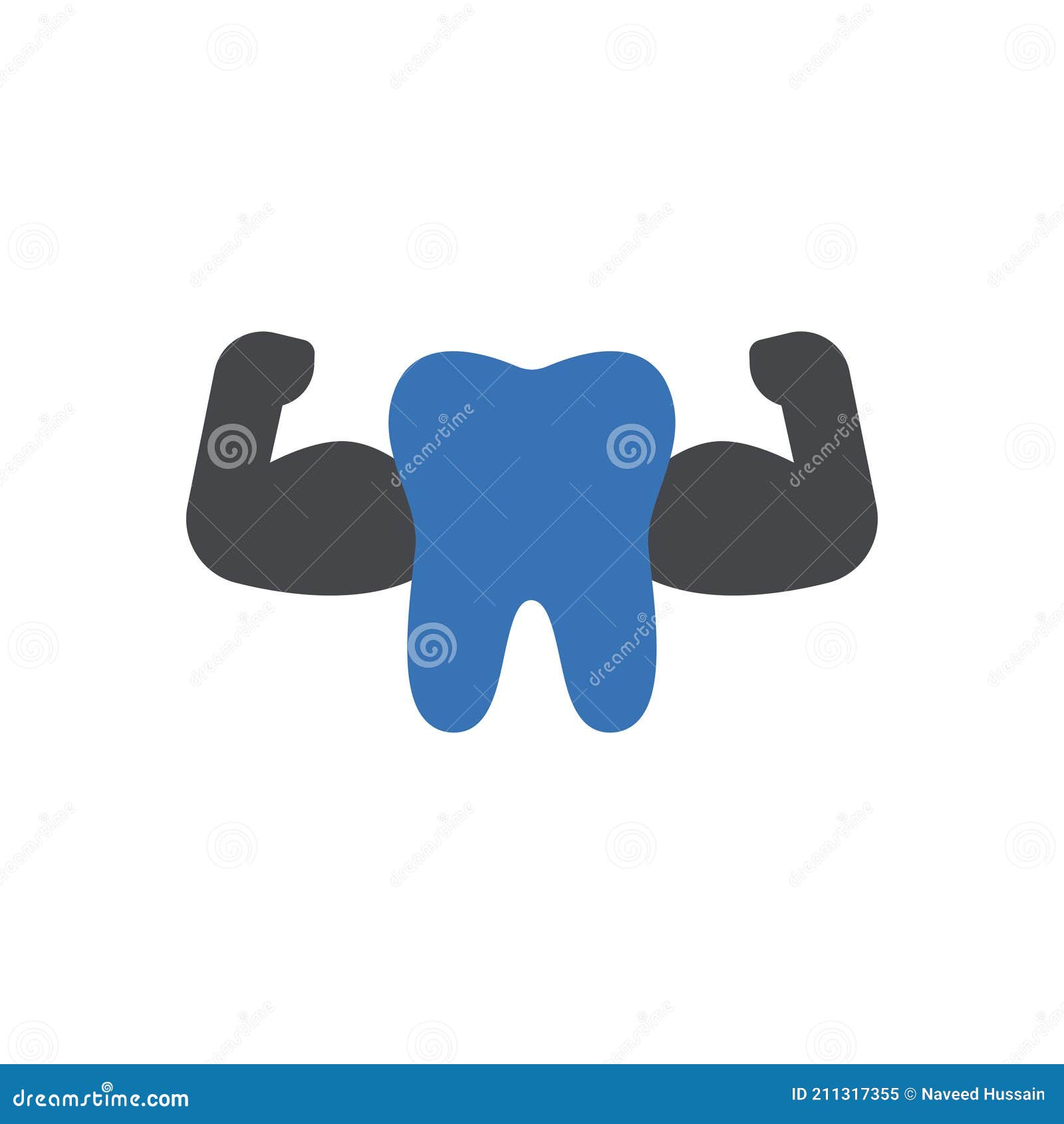 Strong Teeth Emoji Vector Design. Healthy And Protected Tooth Emoticon ...