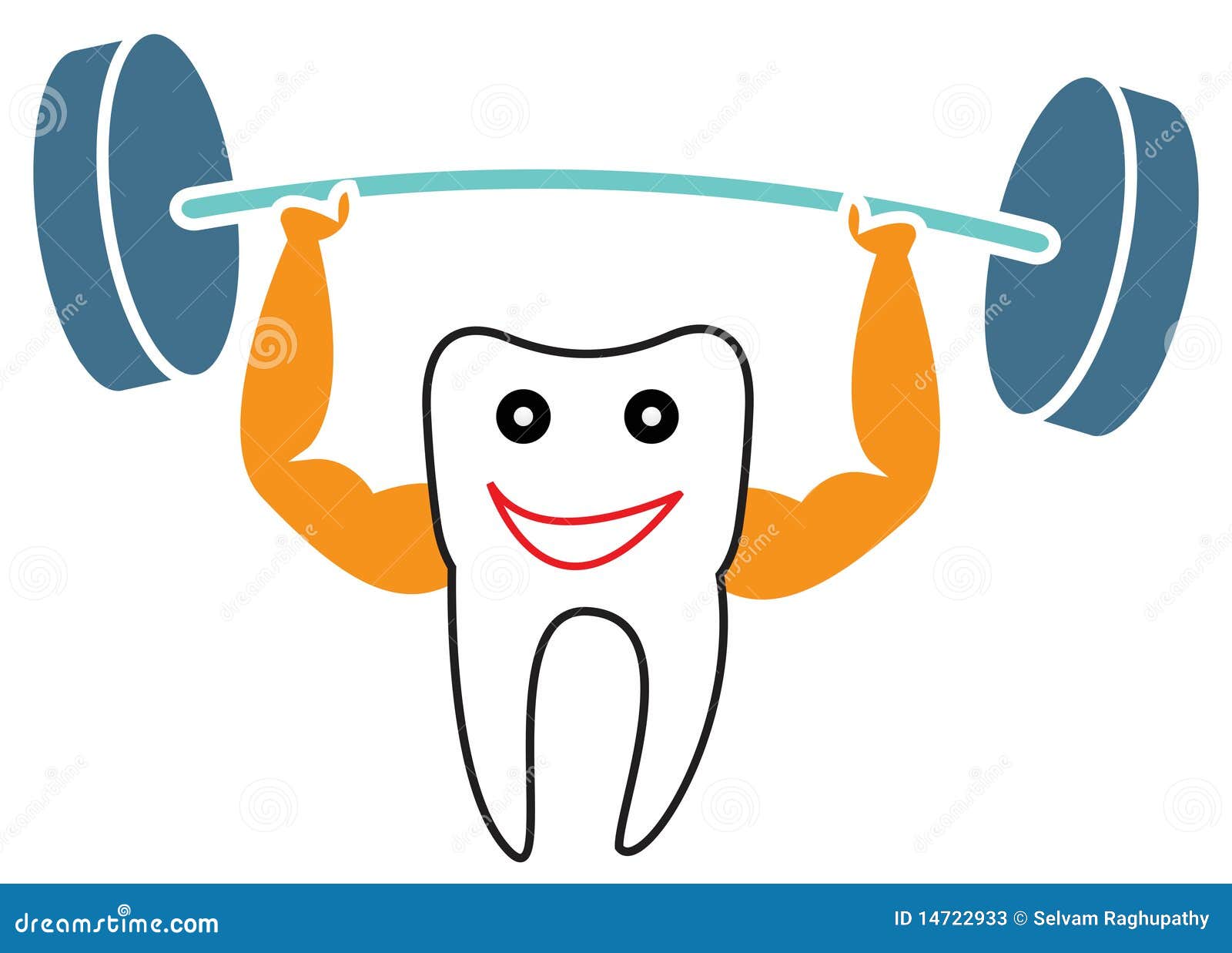 Strong tooth stock vector. Illustration of medical, lift - 14722933