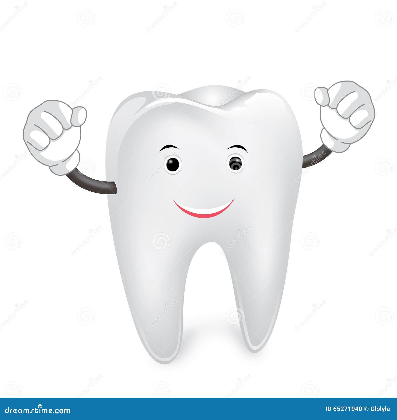 Strong tooth stock vector. Illustration of character - 65271940