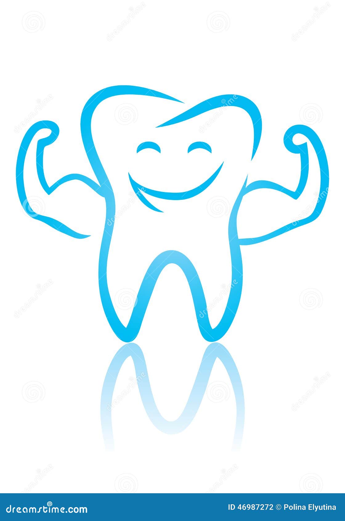Strong tooth stock vector. Illustration of vector, molar - 46987272
