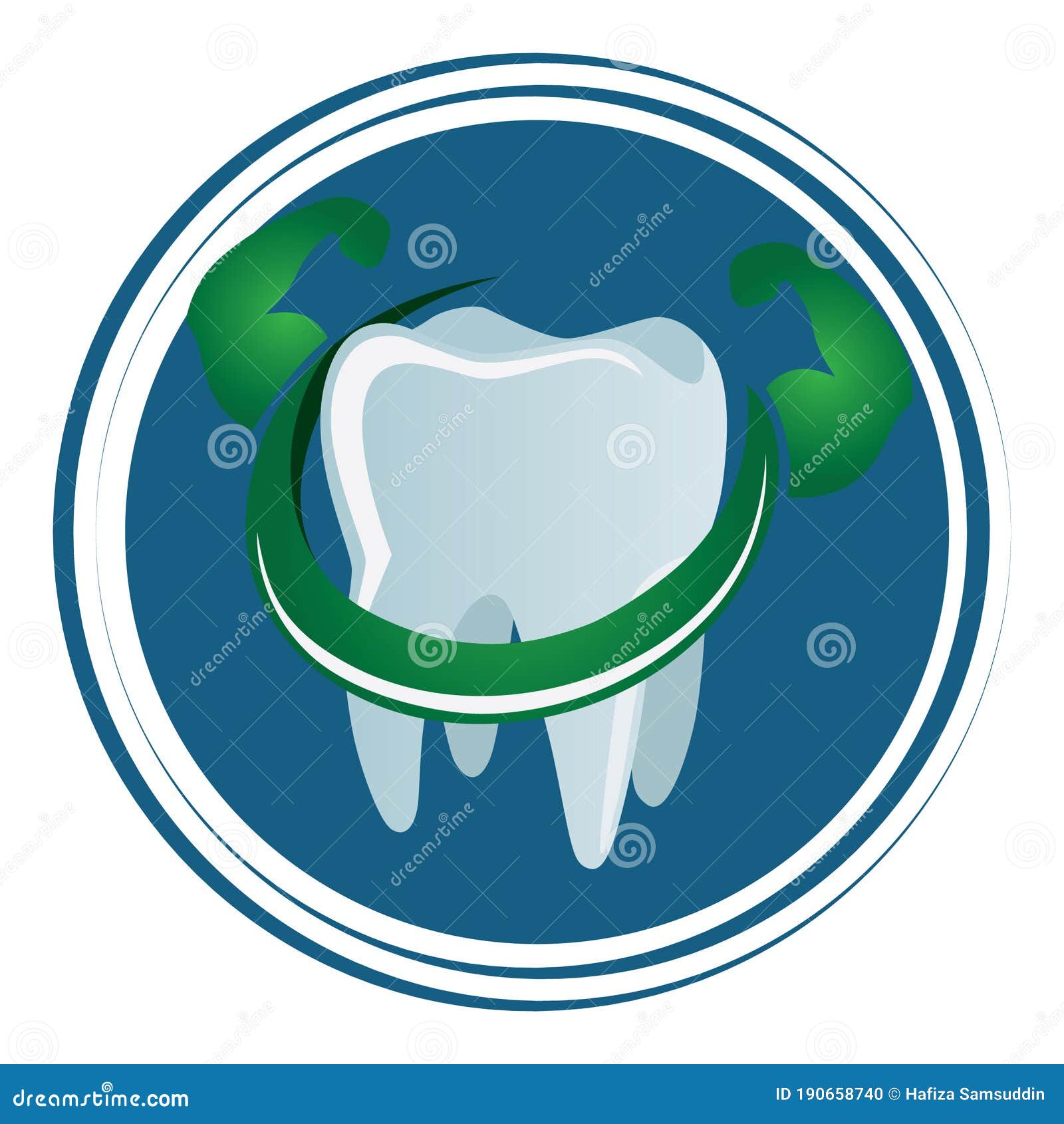 Strong Tooth. Vector Illustration Decorative Design Stock Vector ...