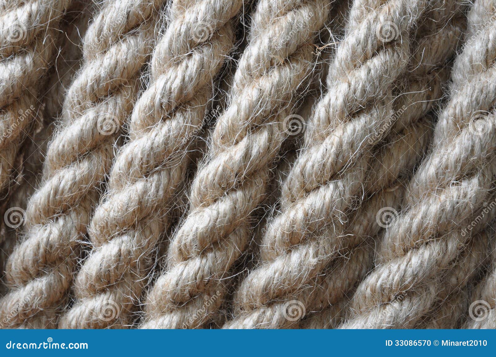 Strong Twisted Hemp Rope Stock Photography | CartoonDealer.com #33086570