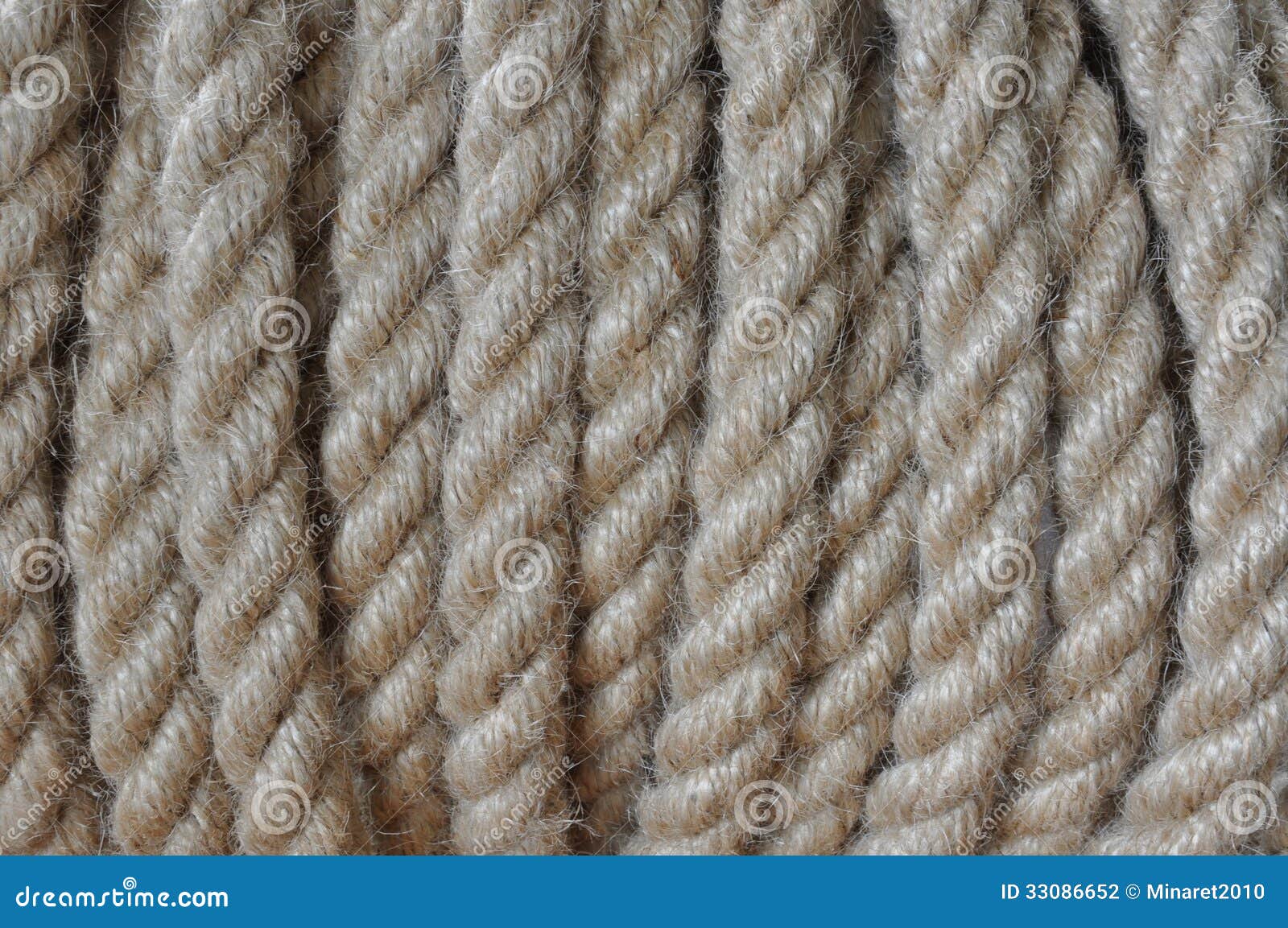 Strong Twisted Hemp Rope Stock Photography | CartoonDealer.com #33086570