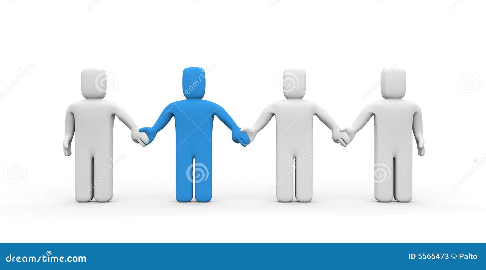 Strong Union with Different Person Stock Illustration - Illustration of ...