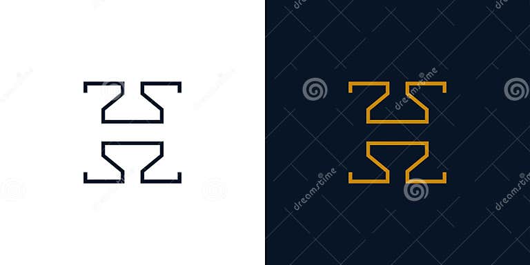 Strong and Unique H Logo Design Stock Vector - Illustration of premium ...