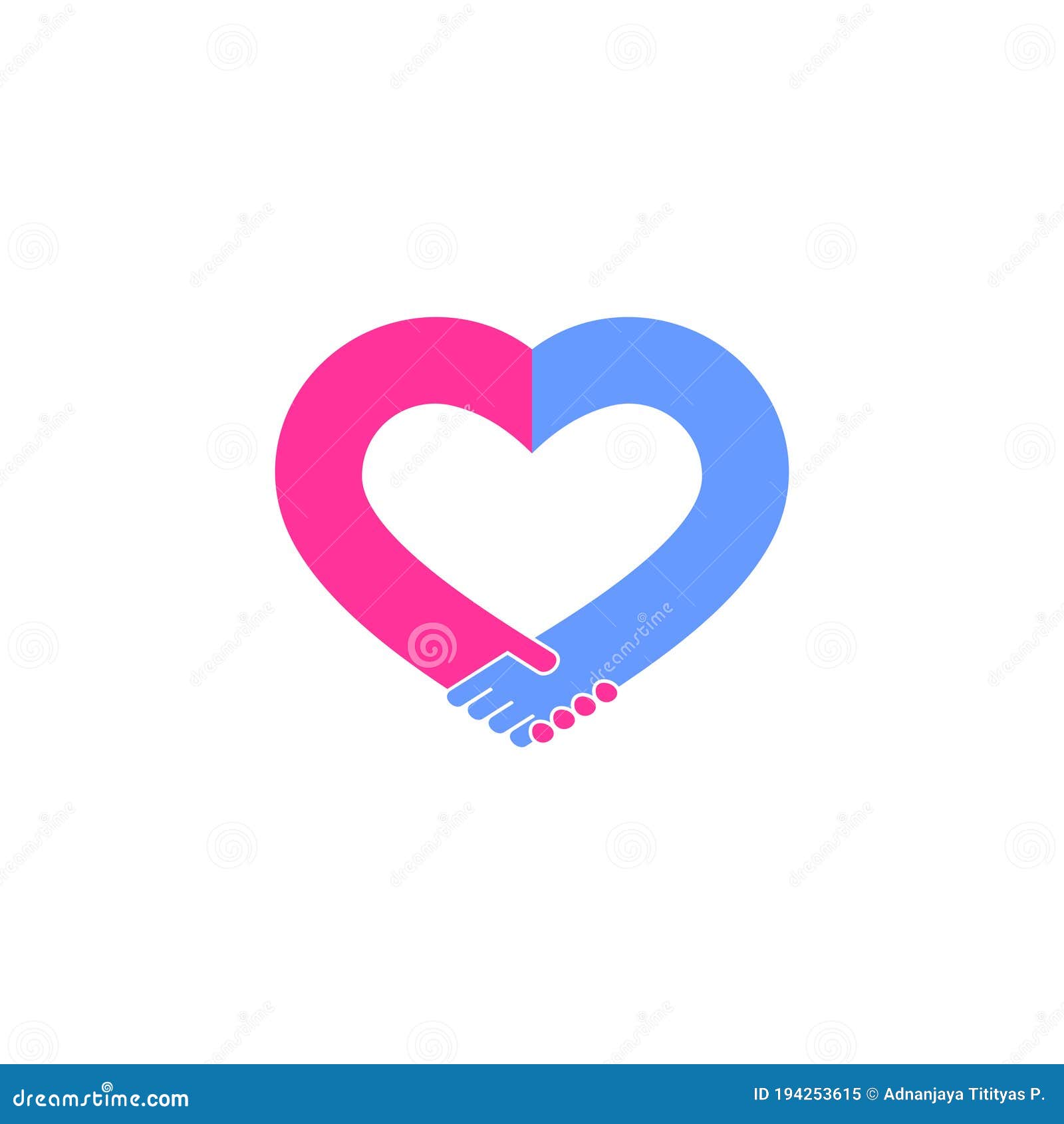 Strong Unity Hand Shake Strong Team Symbol Vector Stock Vector ...