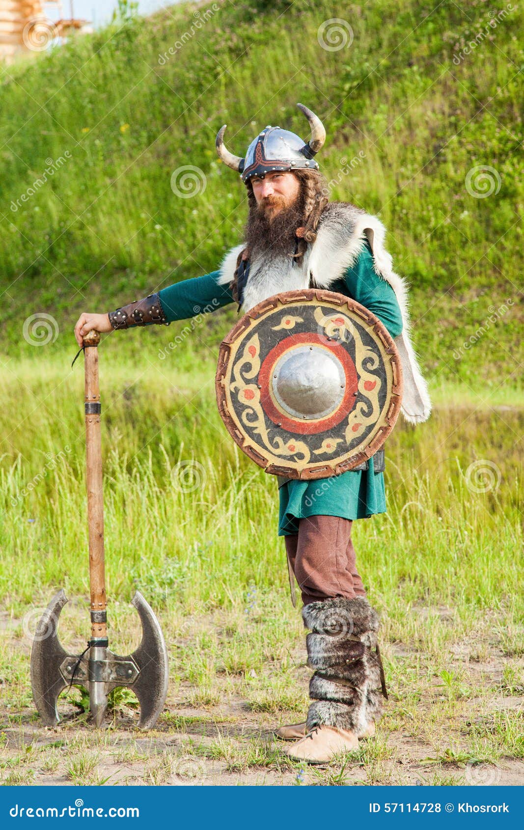 Strong Viking stock photo. Image of looking, camera, helmet - 57114728