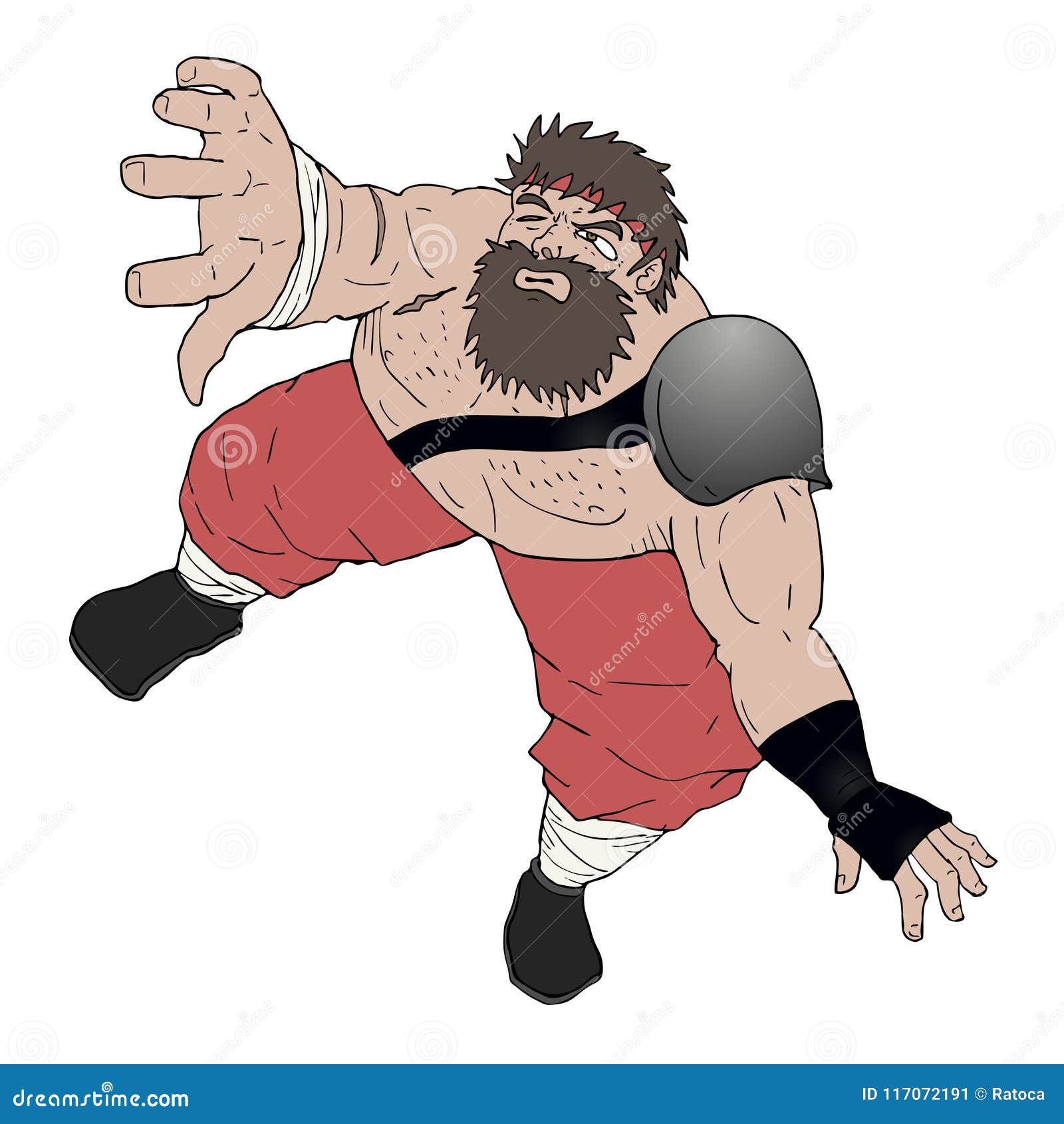 Strong warrior draw stock vector. Illustration of draw - 117072191