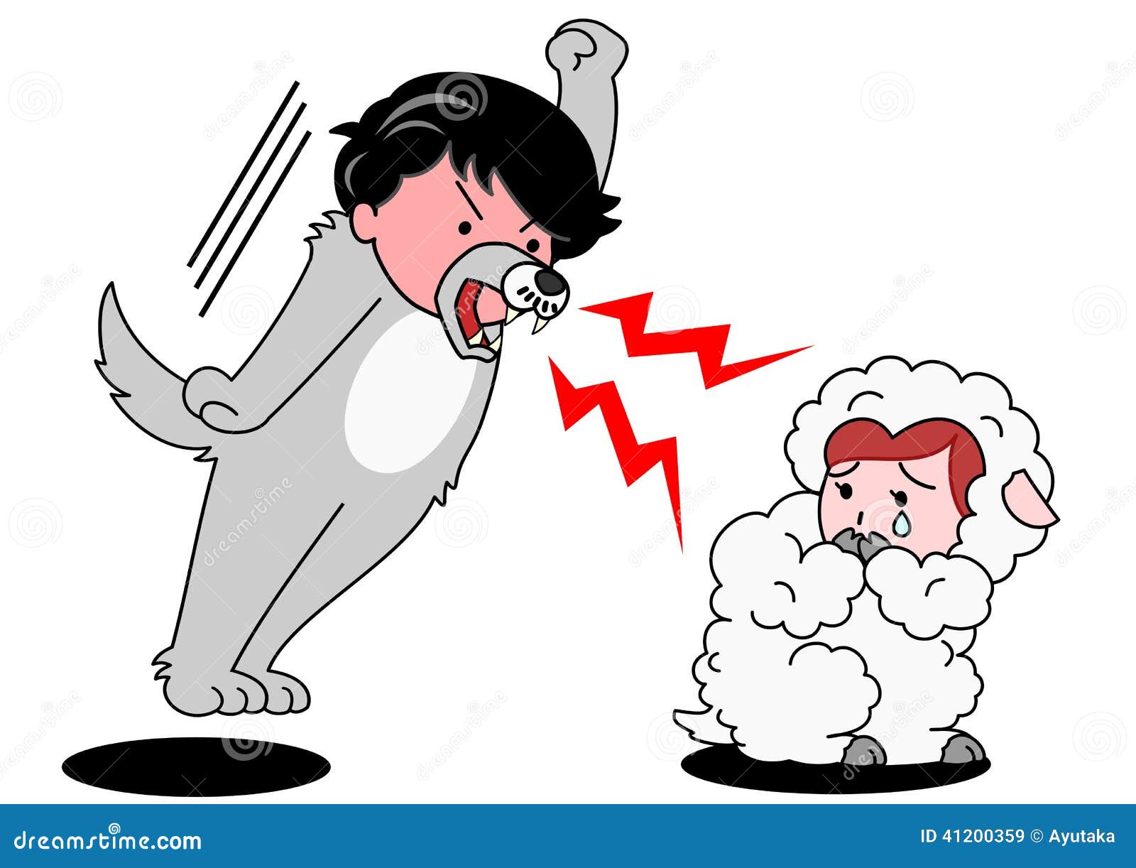 Strong And Weak Men - Cartoon People Character Isolated Illustration ...