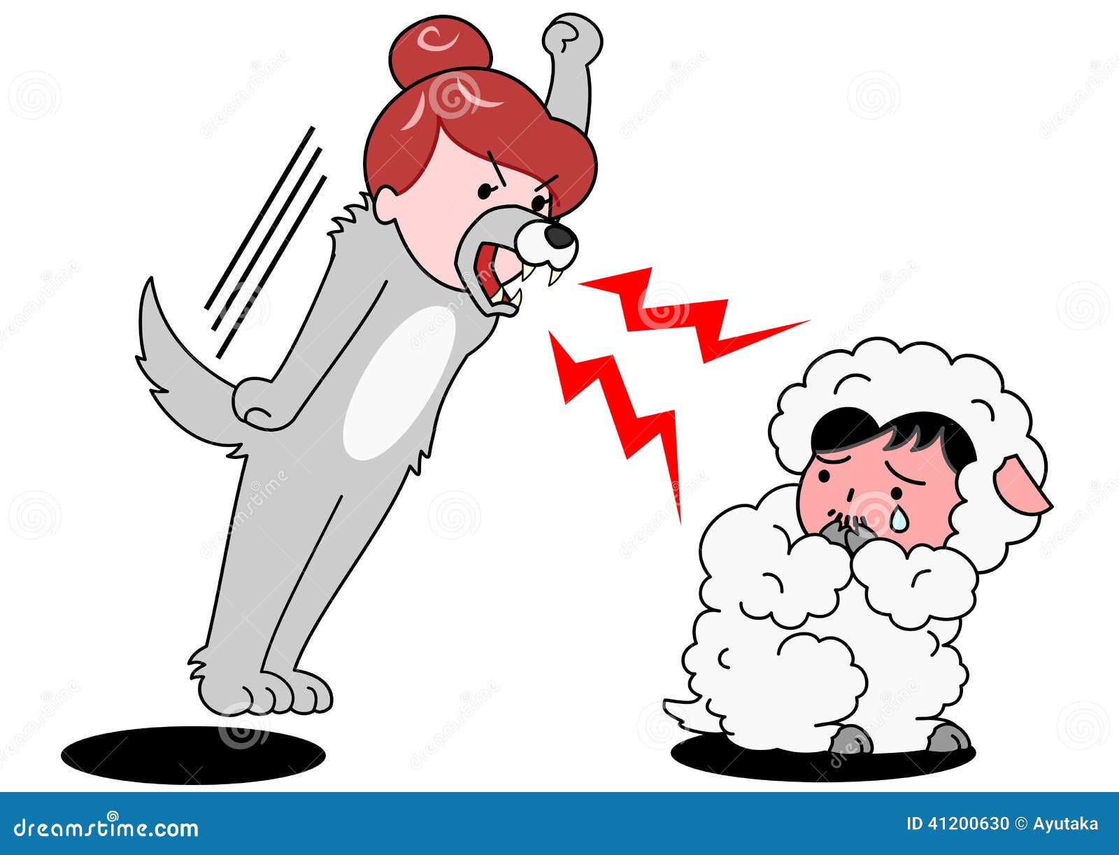 Strong And Weak Men - Cartoon People Character Isolated Illustration ...