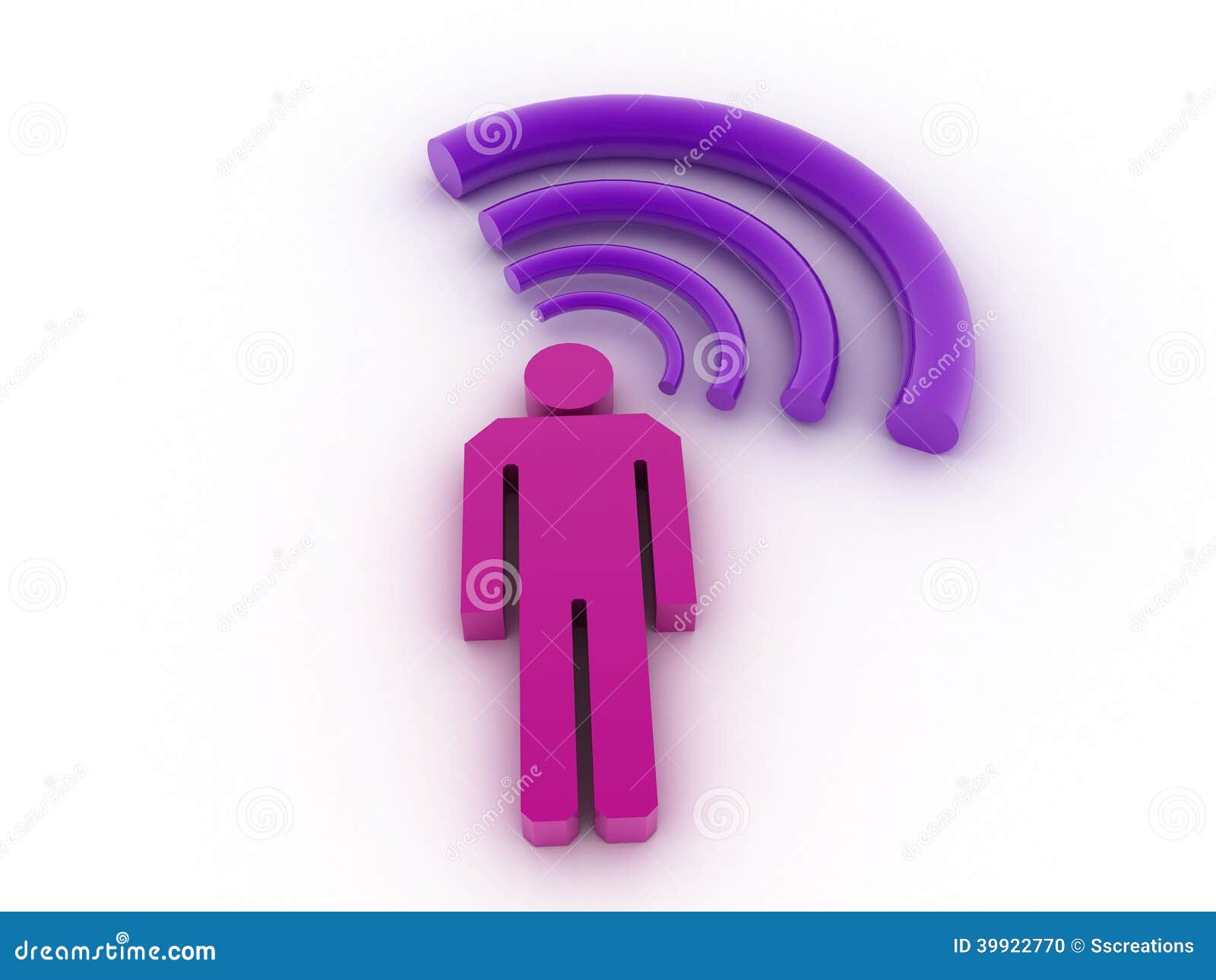 Strong Wi-Fi Signal stock illustration. Illustration of contrasts ...