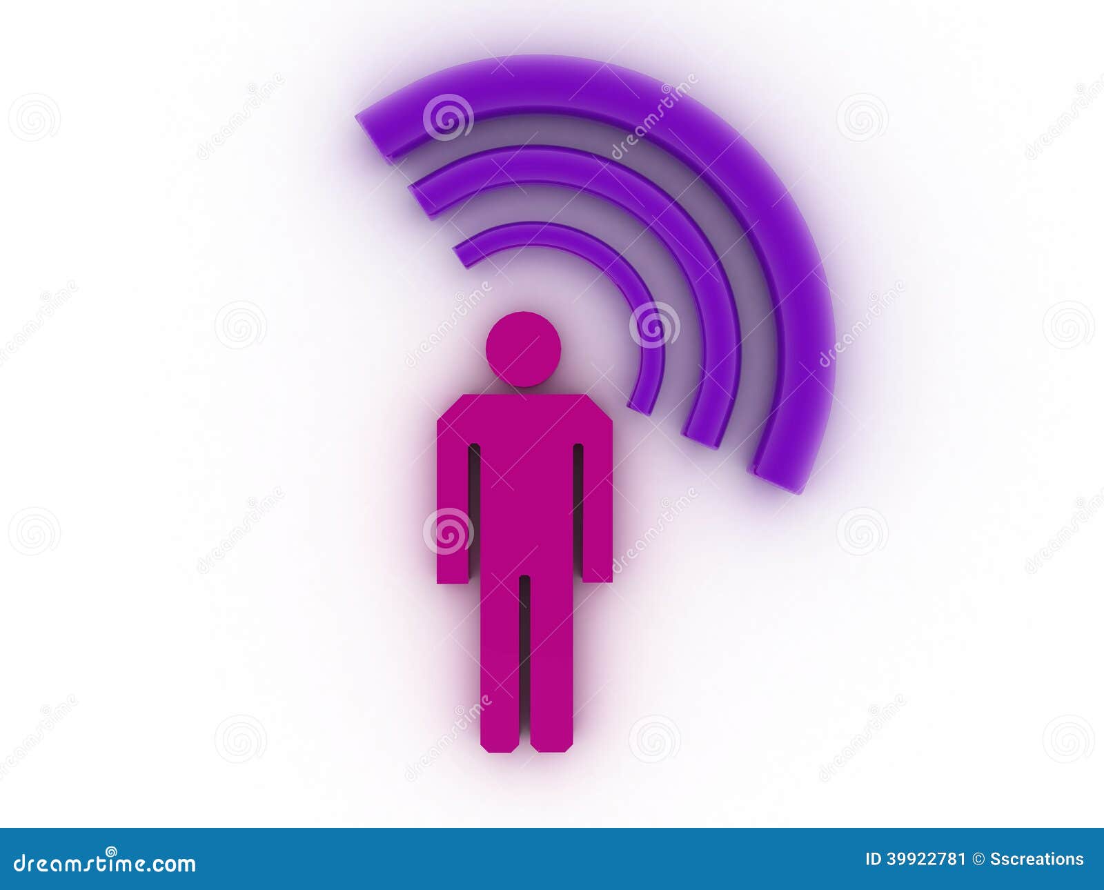 Strong Wi-Fi Signal stock illustration. Illustration of leadership ...