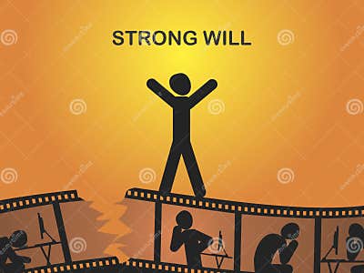 Strong will stock vector. Illustration of pointer, fate - 51266531