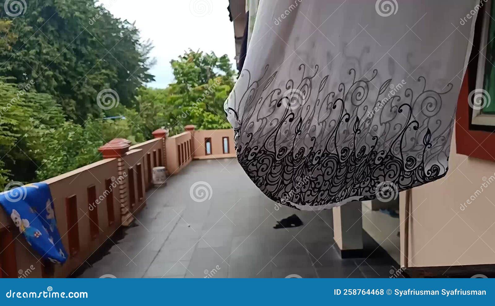 Clothesline Blown by the Wind Stock Footage - Video of electric, blue ...