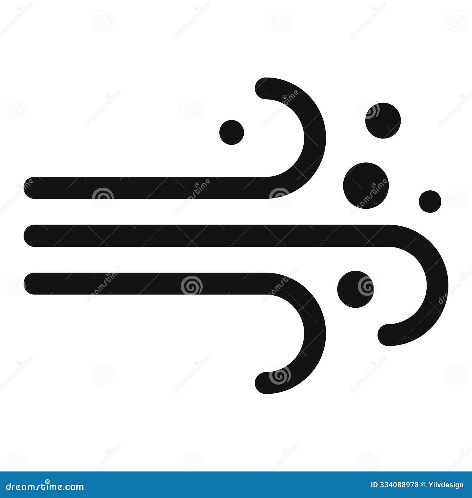 Strong Wind Blowing from Left To Right with Particles Stock ...