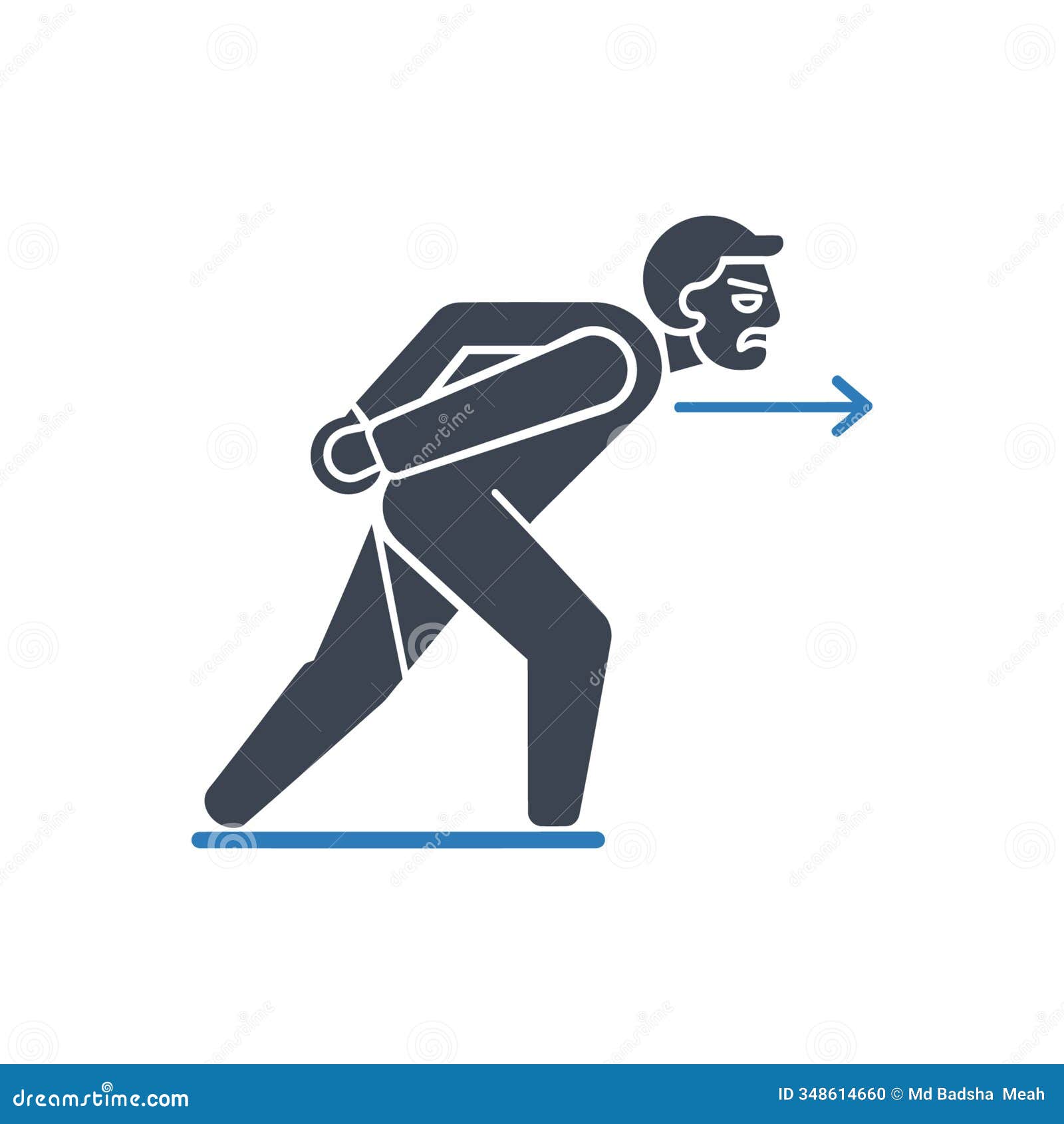 Strong Wind Force Icon stock illustration. Illustration of sign - 348614660