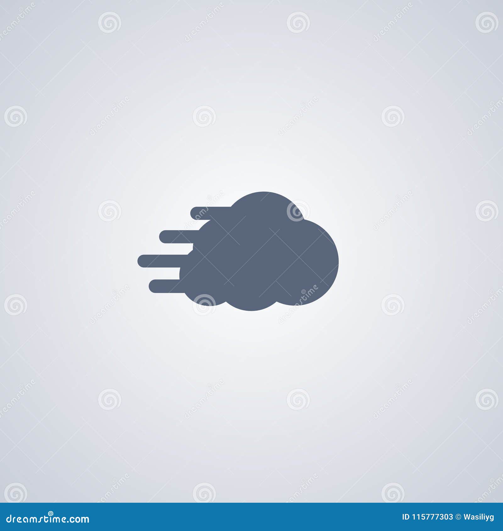 Strong Wind, Wind, Vector Best Flat Icon Stock Vector - Illustration of ...
