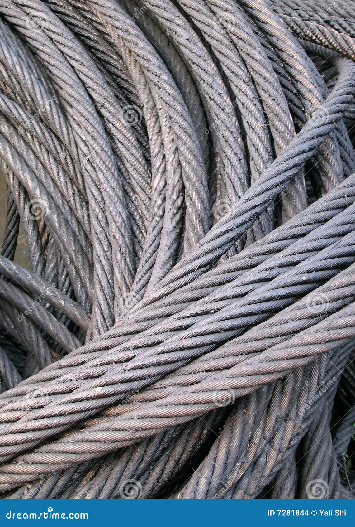 Strong Wire Rope stock photo. Image of helix, twisted - 7281844
