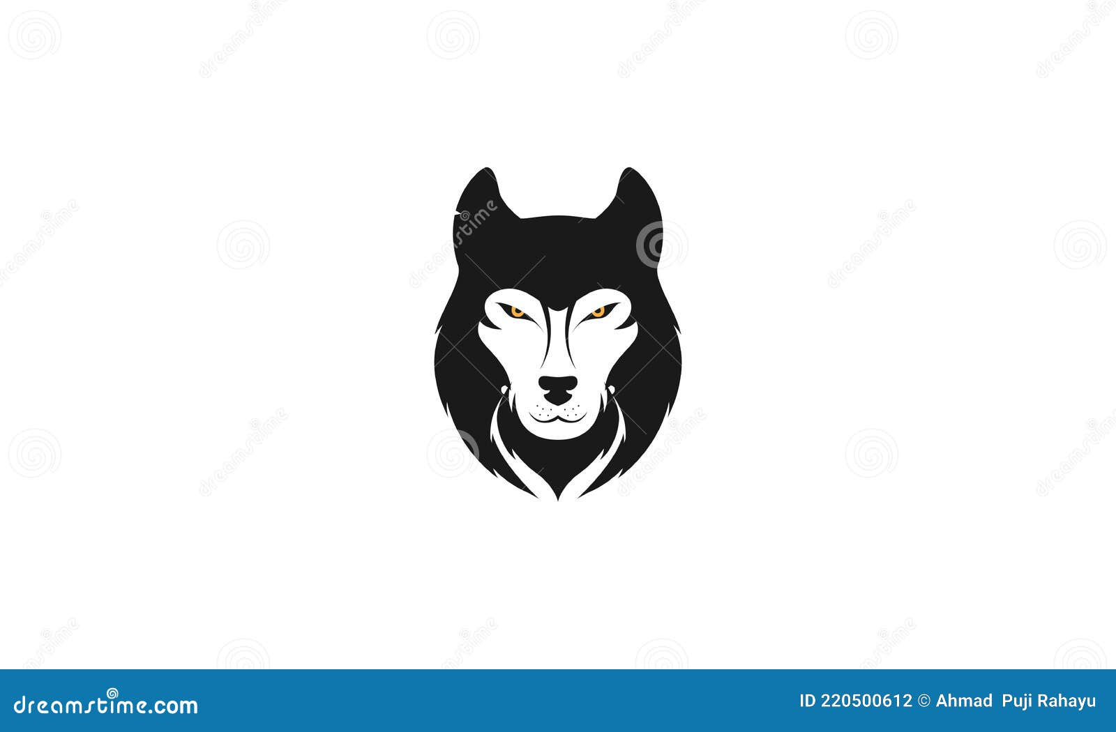 Strong Wolf Head Modern Logo Symbol Icon Vector Graphic Design ...