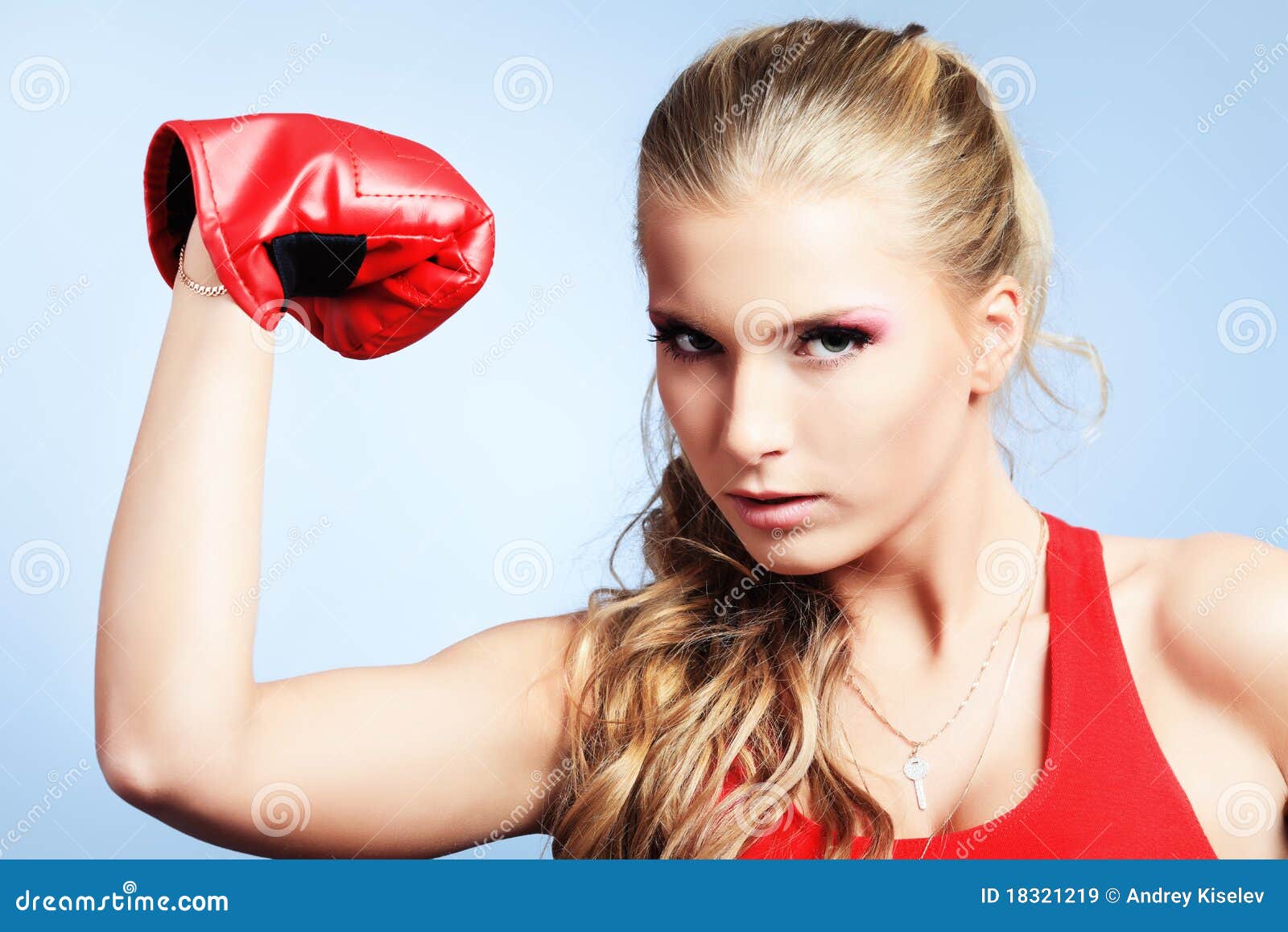 Strong woman stock image. Image of adult, muscles, balance - 18321219