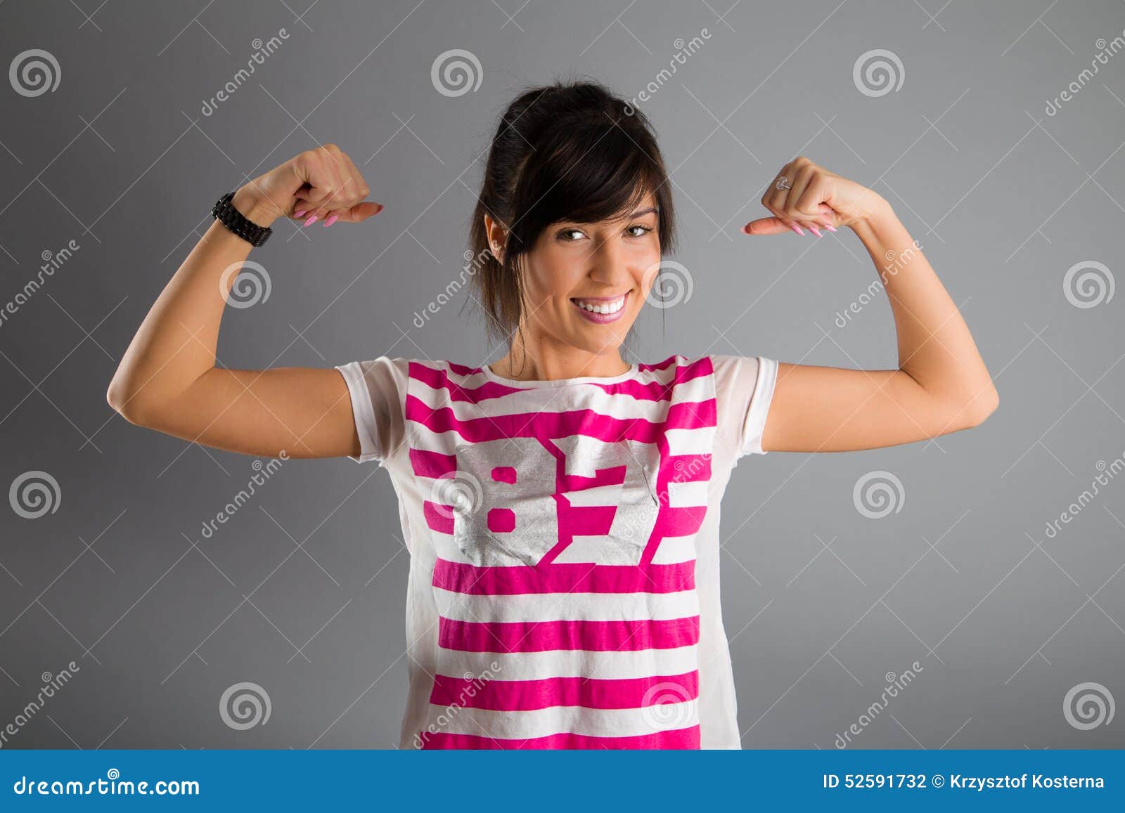 Strong woman stock photo. Image of healthy, lifestyles - 52591732