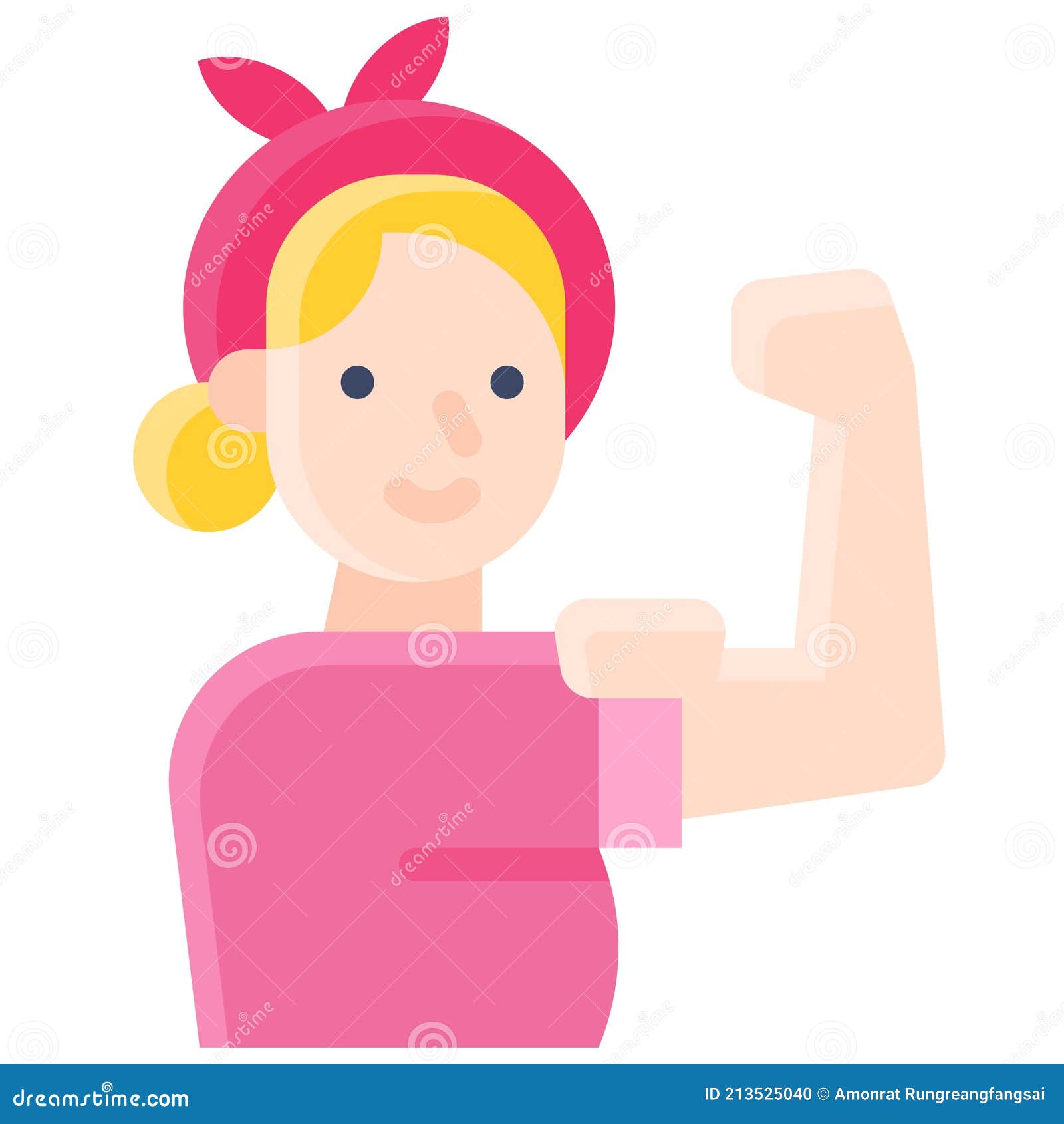 Strong Woman Icon, Feminism Related Vector Stock Vector - Illustration ...
