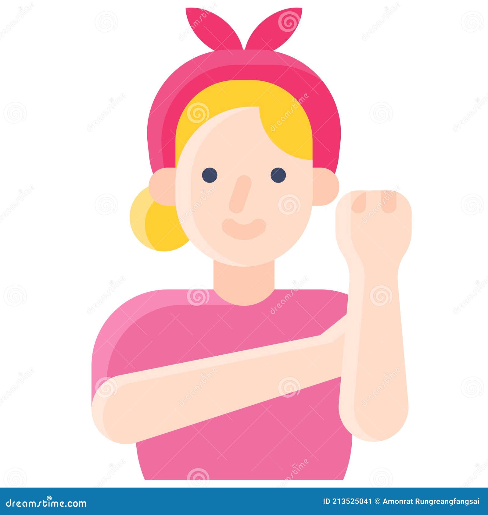 Strong Woman Icon, Feminism Related Vector Stock Vector - Illustration ...