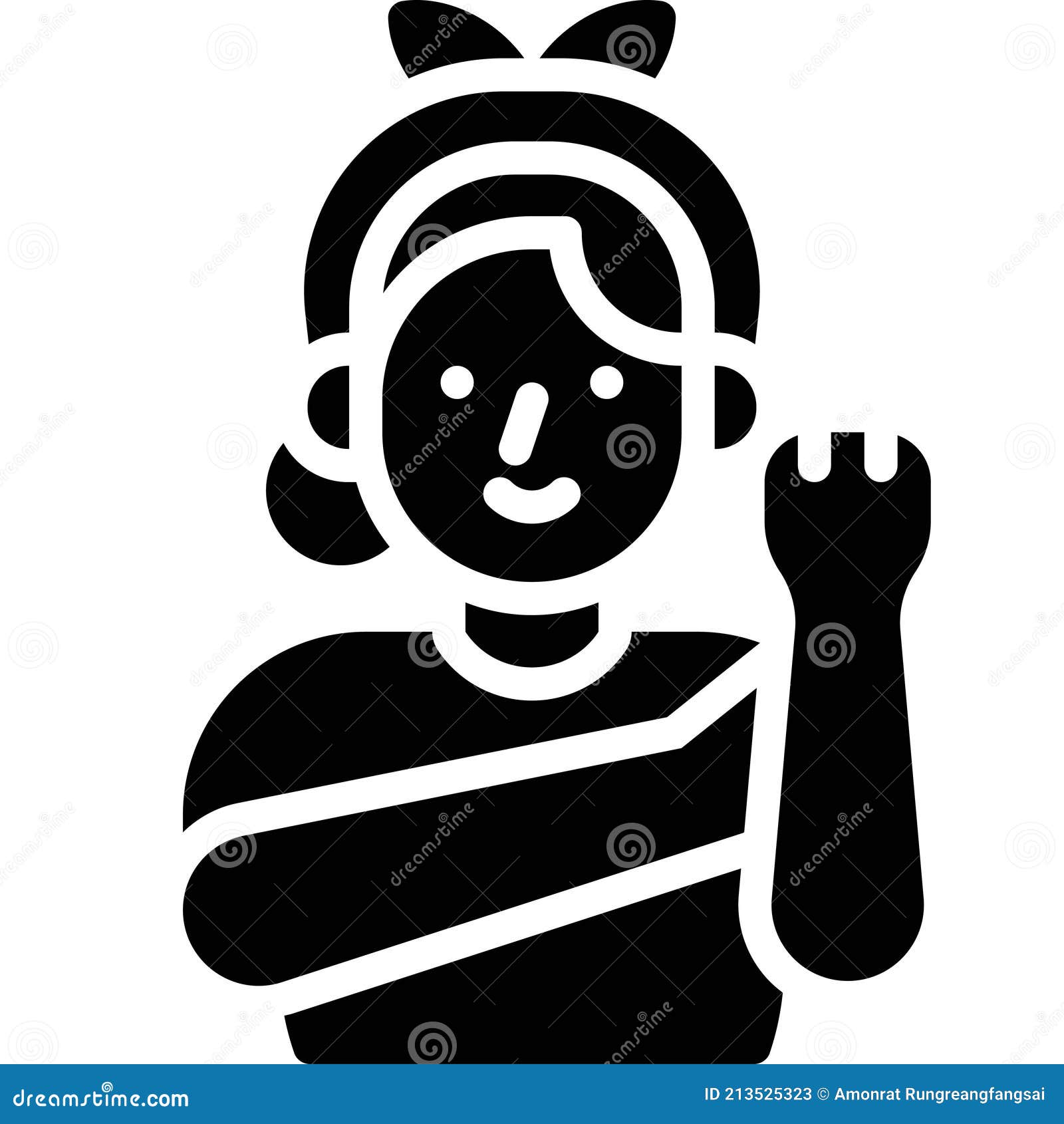 Strong Woman Icon, Feminism Related Vector Stock Vector - Illustration ...