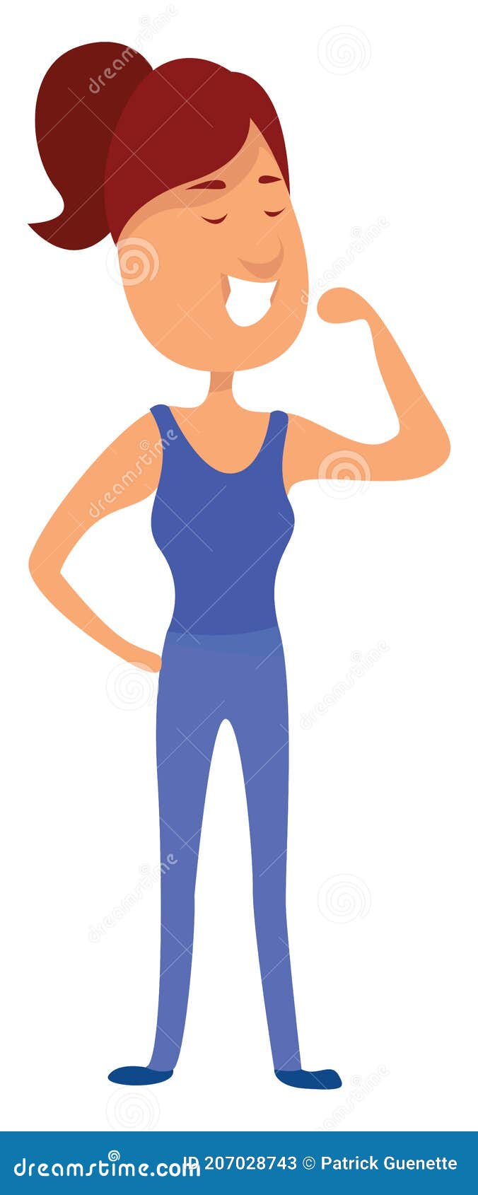Strong Woman , Illustration, Vector Stock Vector - Illustration of ...