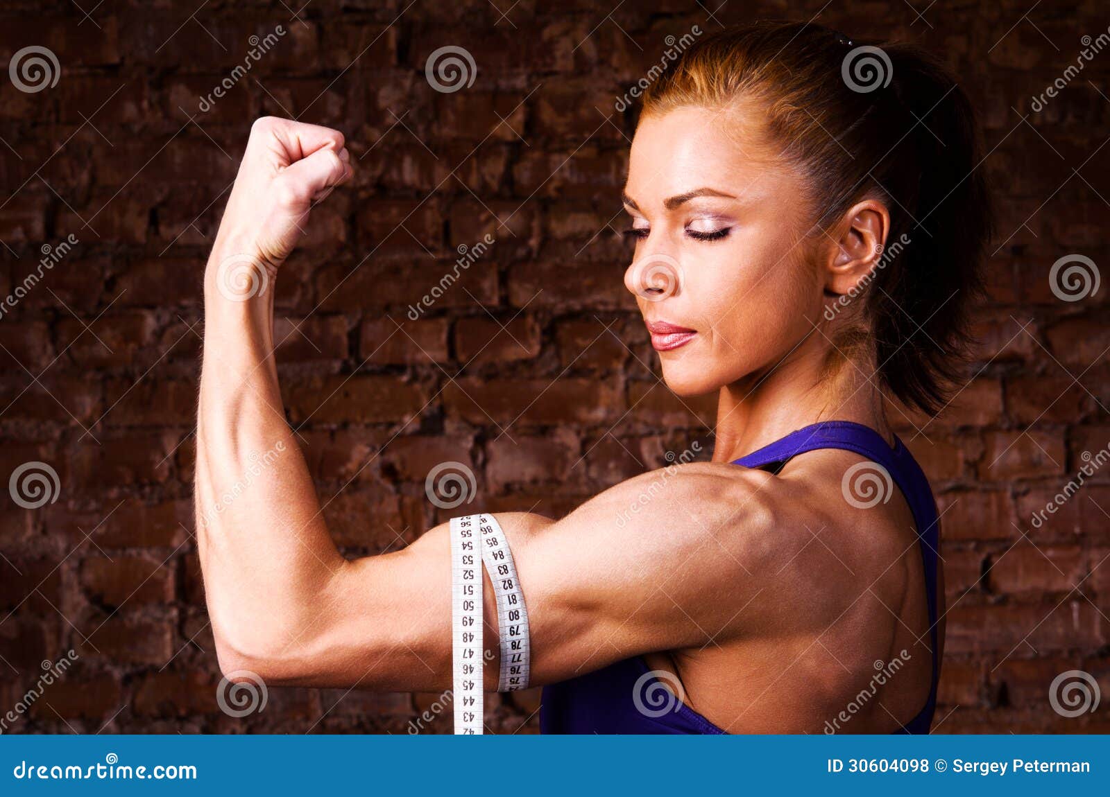 Strong woman stock photo. Image of caucasian, fitness - 30604098