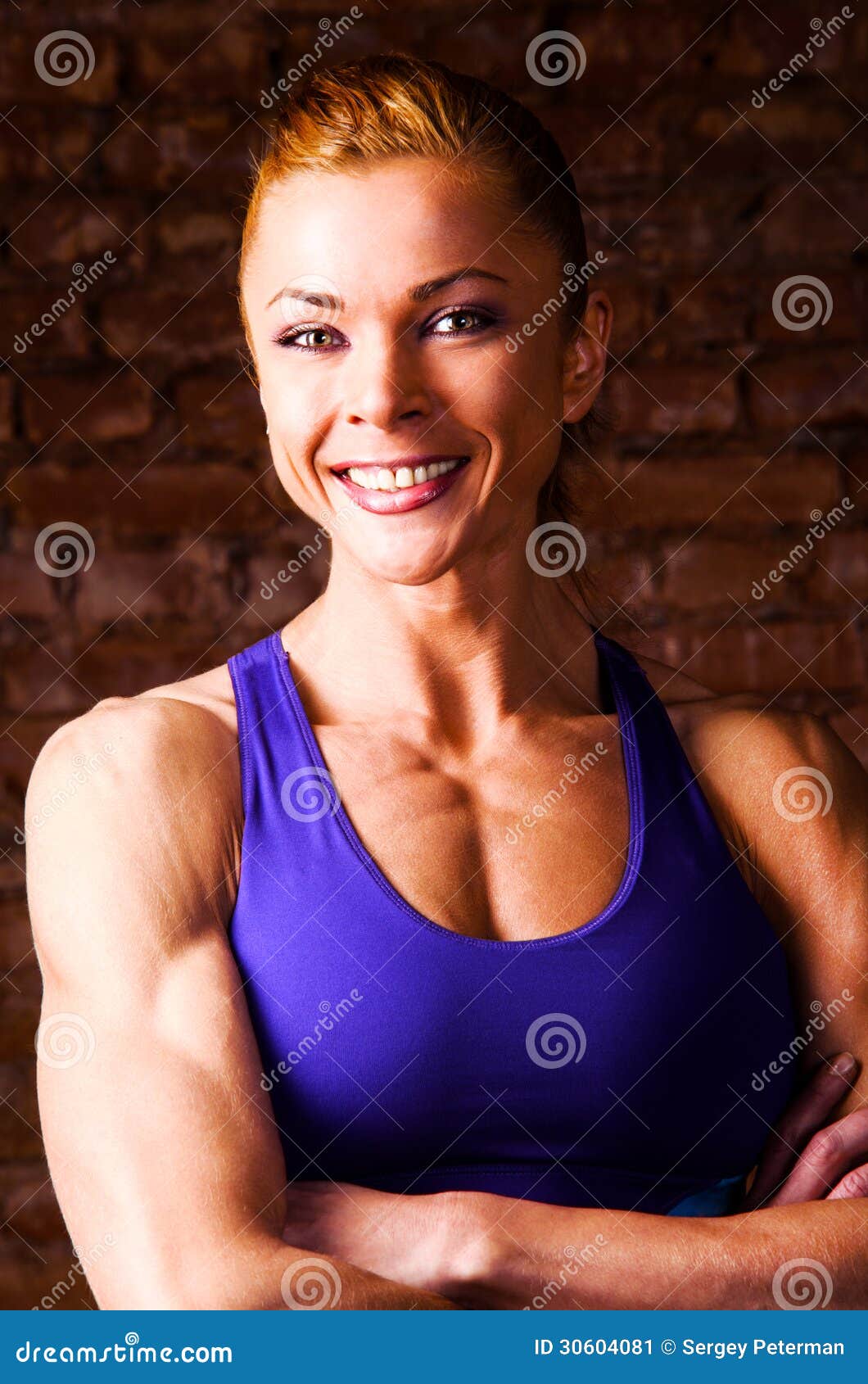 Strong woman stock image. Image of exercising, athlete - 30604081