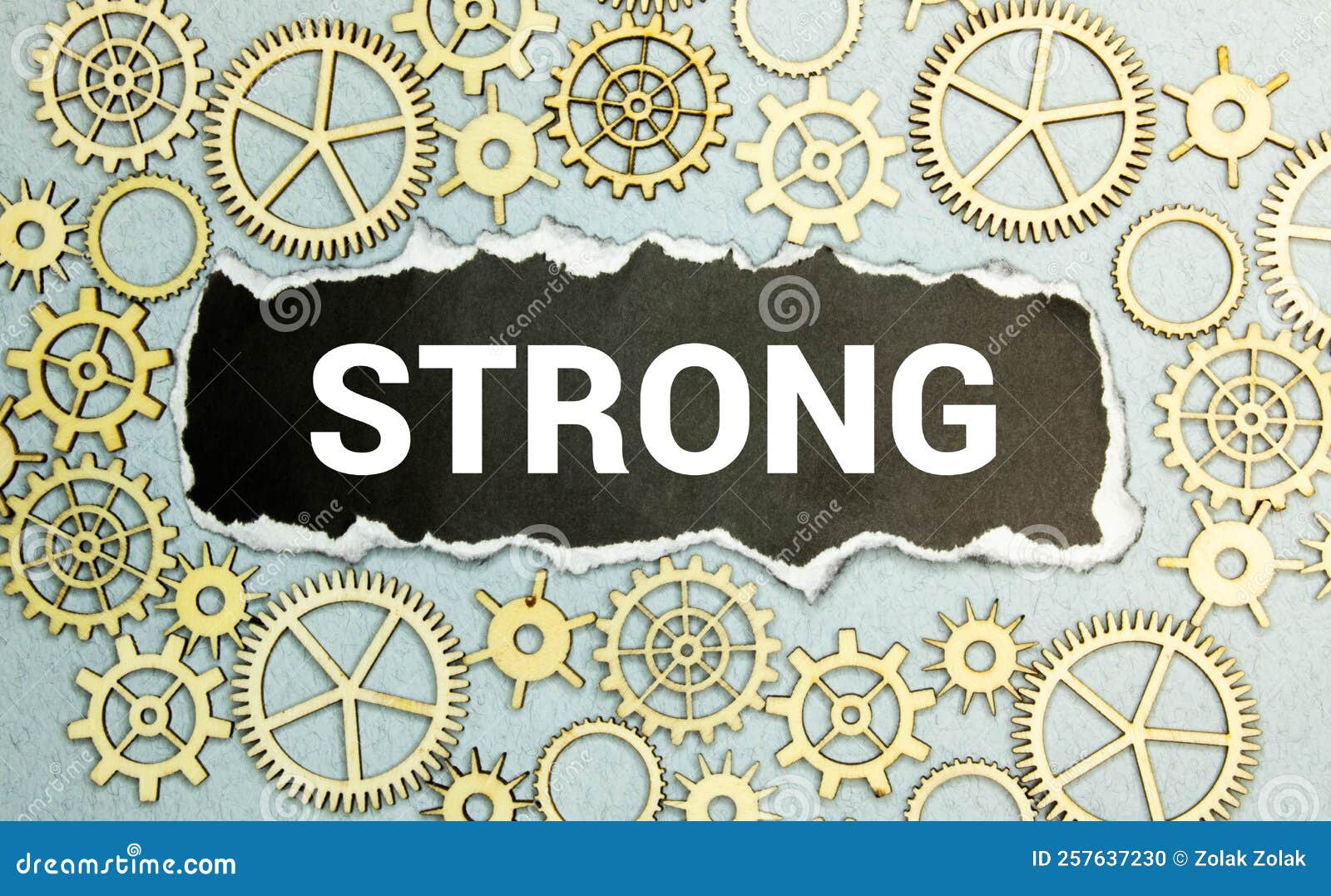 Strong Word Block On White Royalty-Free Stock Image | CartoonDealer.com ...