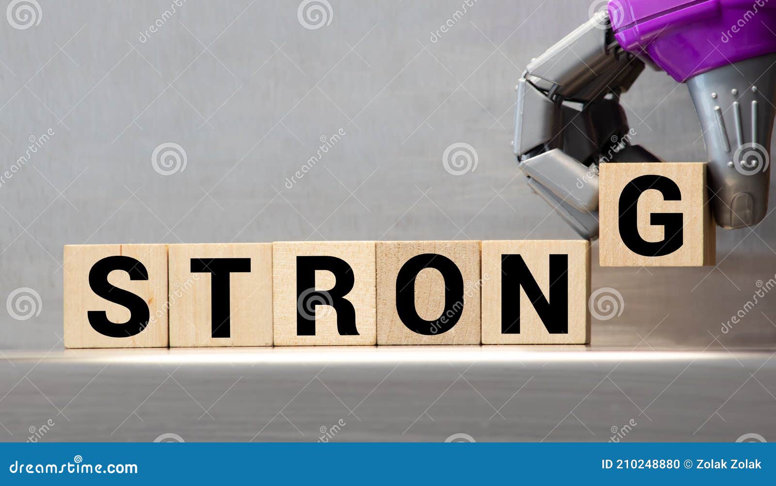 Strong Word Block On White Royalty-Free Stock Image | CartoonDealer.com ...