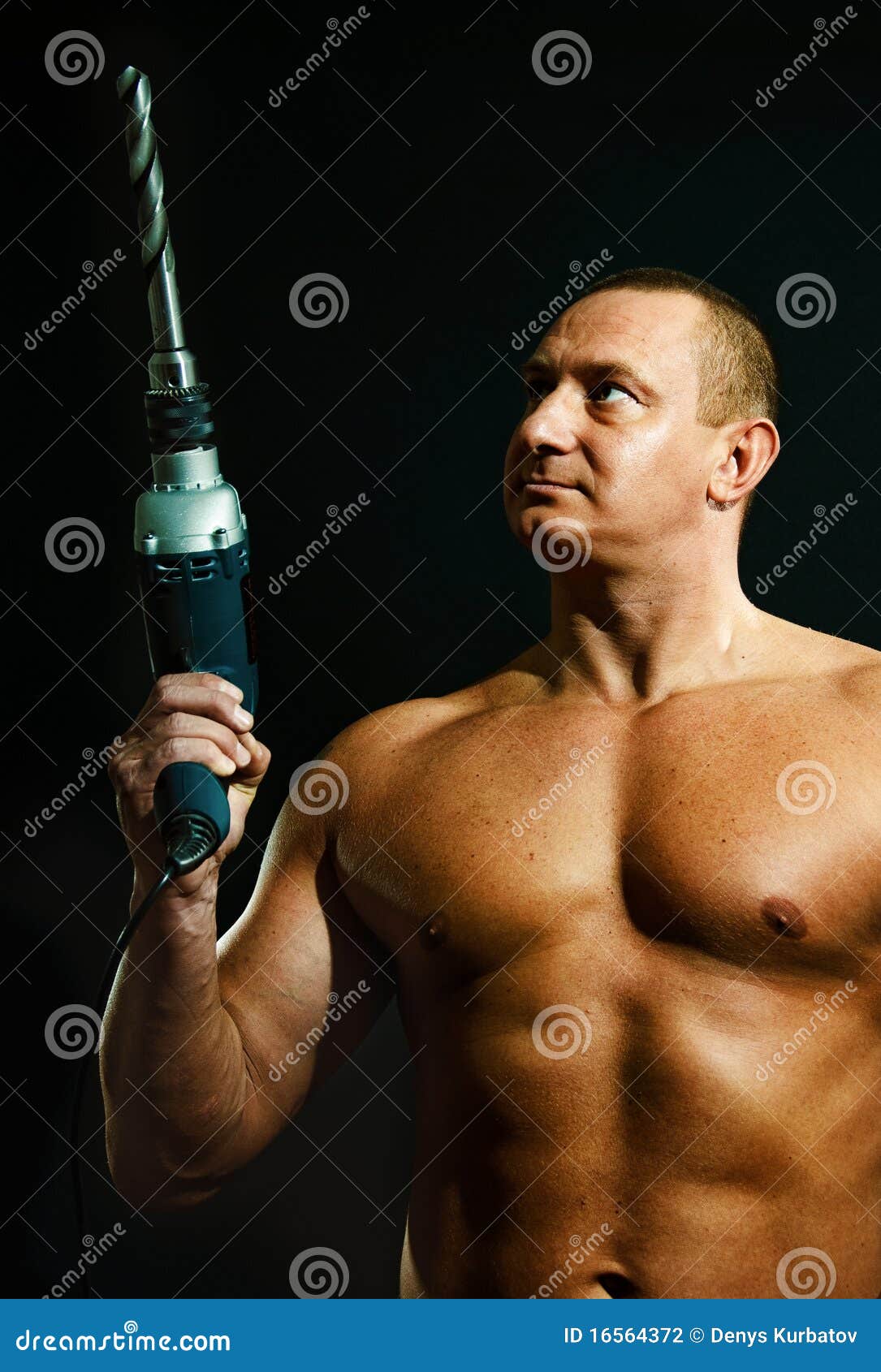 Strong worker stock photo. Image of black, background - 16564372