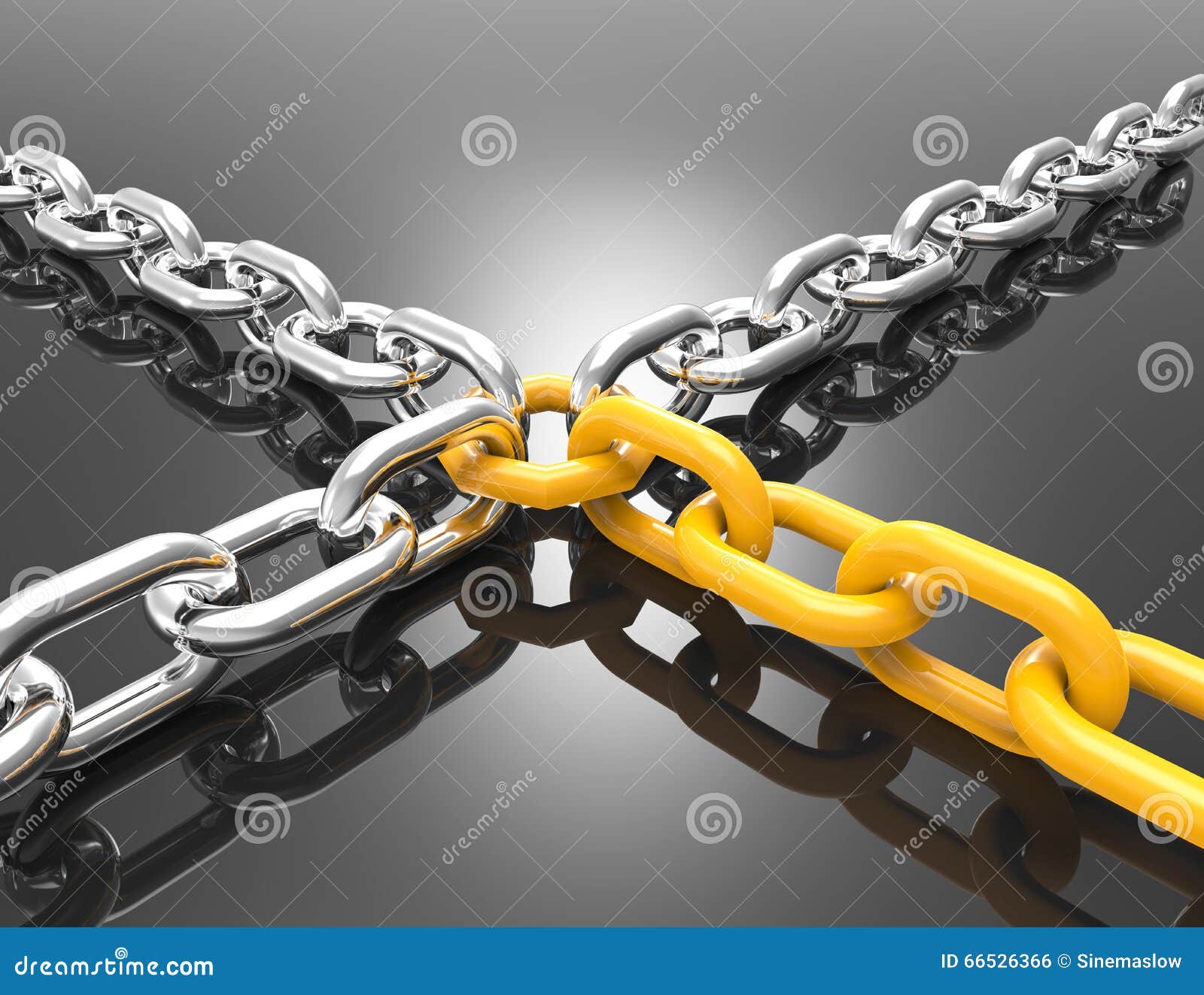 Strong yellow chain stock illustration. Illustration of background ...