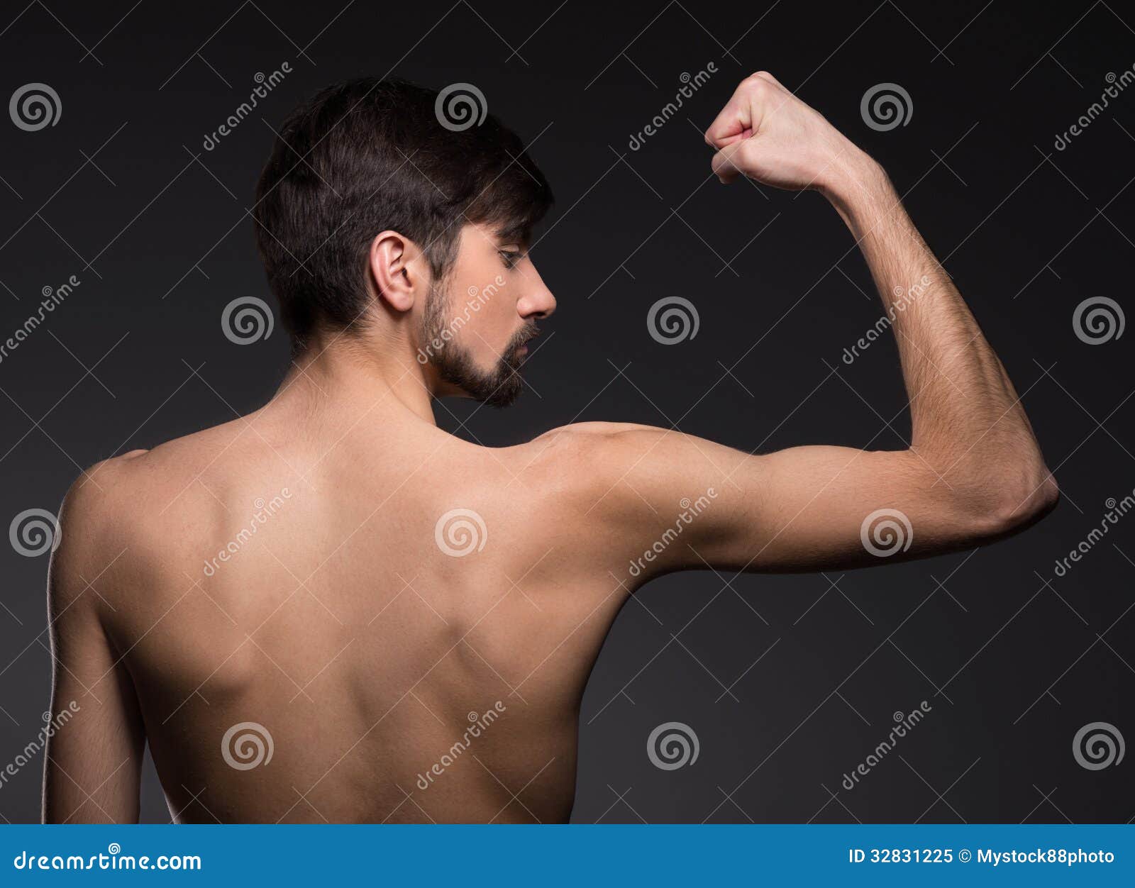 Strong young man. stock image. Image of conscious, person - 32831225