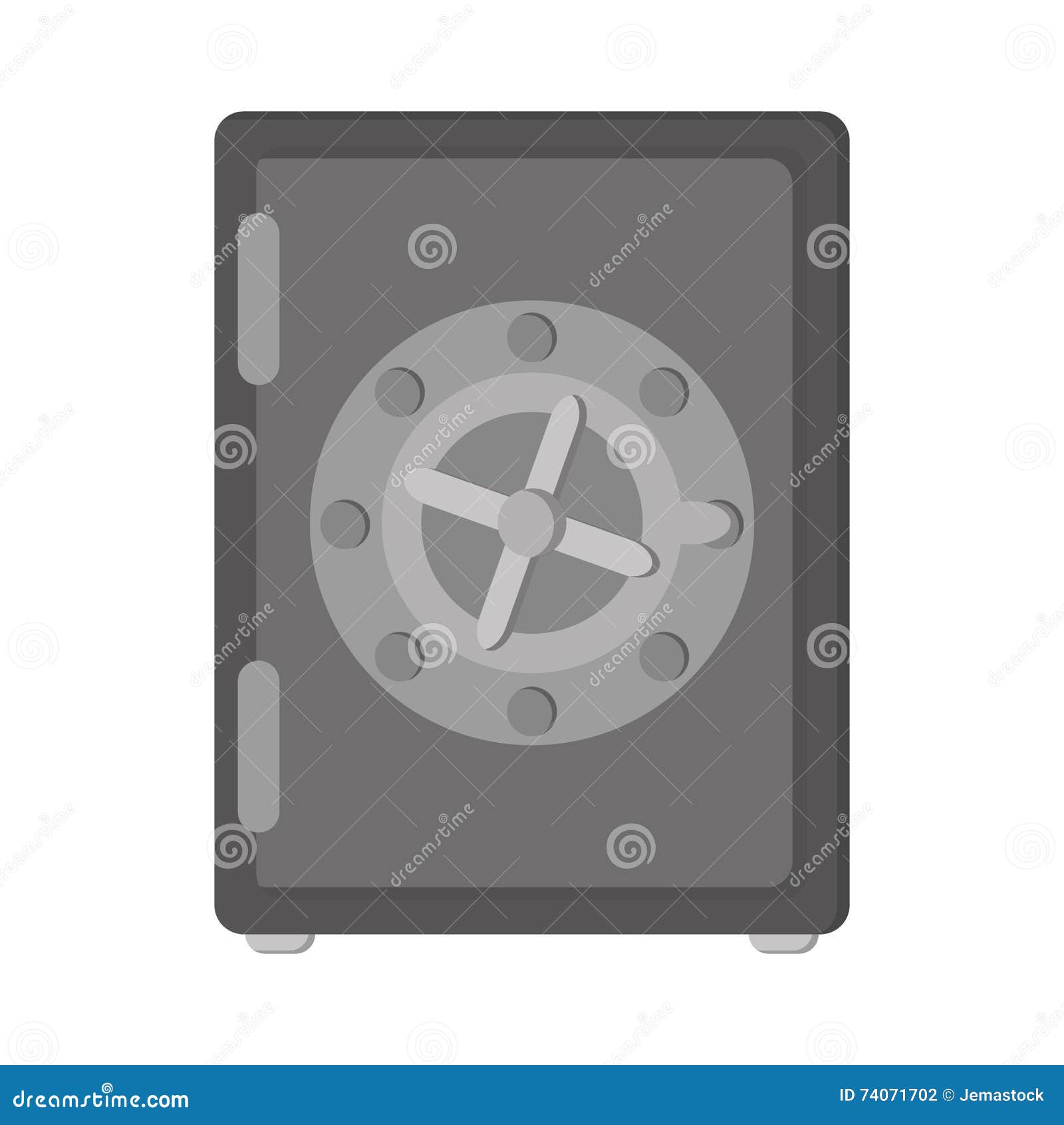 Strongbox Box Security Safe Money Stock Illustration - Illustration of ...
