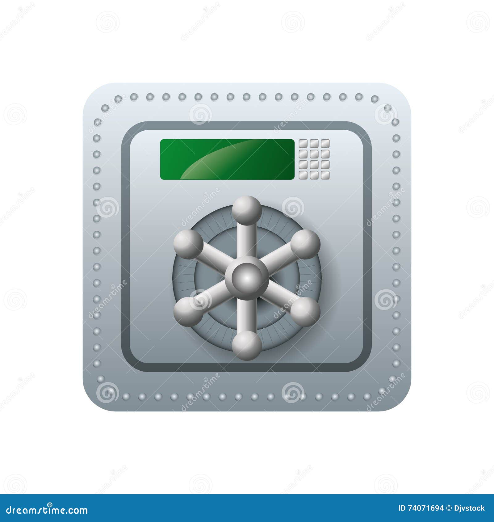 Strongbox Icon. Security and Protection Care. Vector Graphic Stock ...