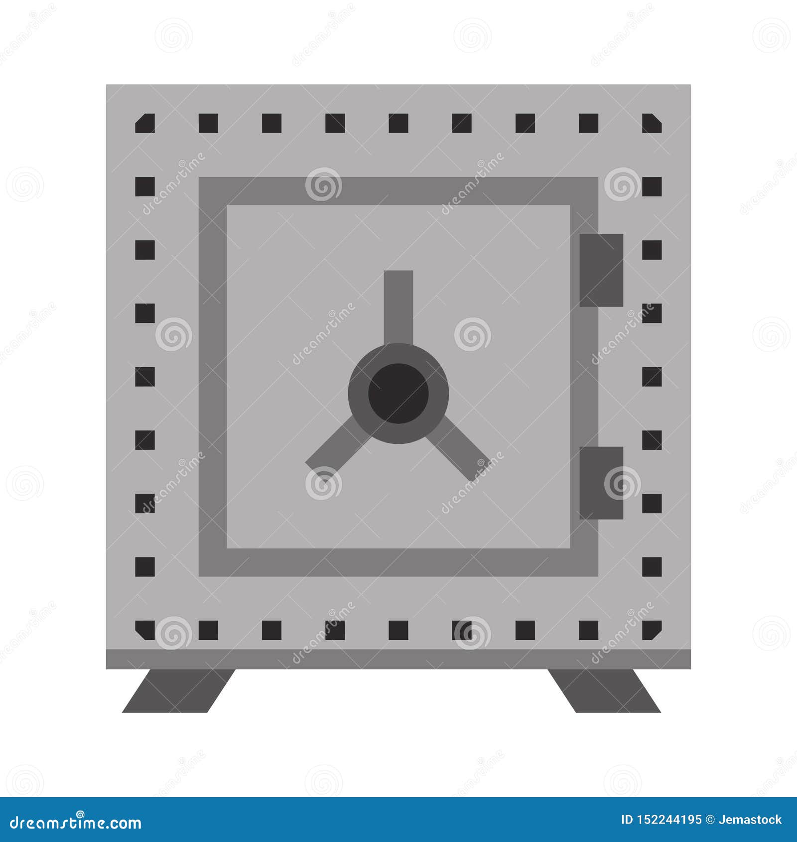 Strongbox Money Savings Security Symbol Stock Vector - Illustration of ...