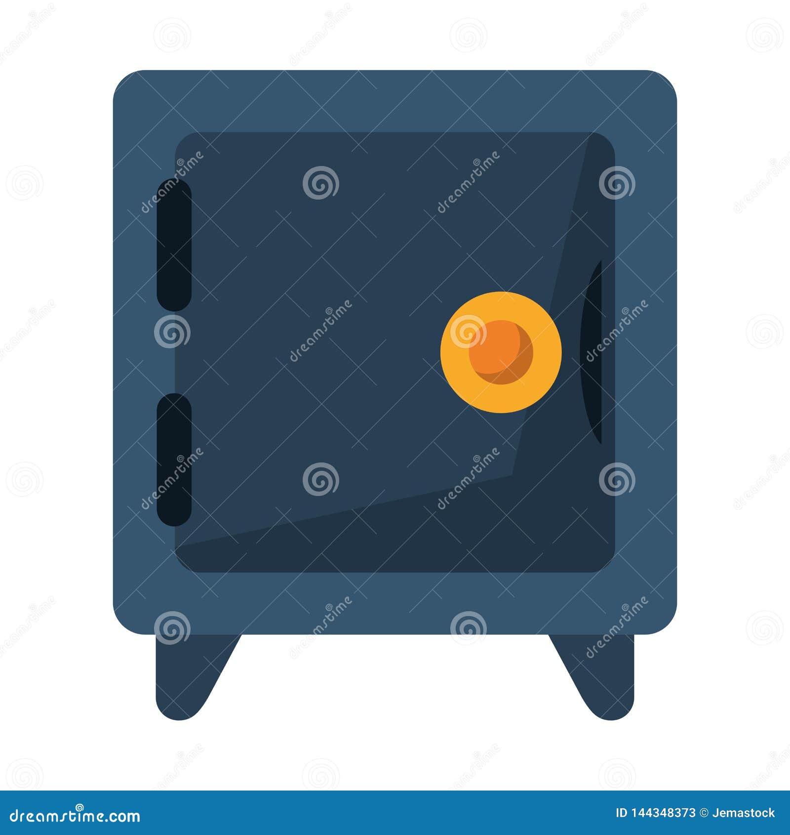 Strongbox Money Security Symbol Stock Vector - Illustration of deposit ...
