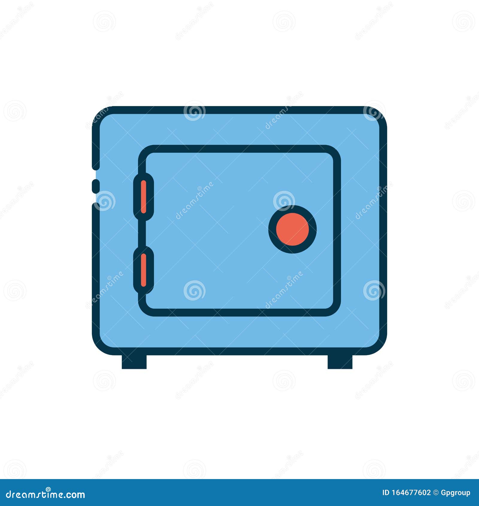 Strongbox of Security System Vector Design Stock Vector - Illustration ...