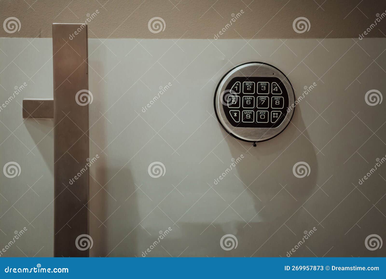 Strongbox Steel Closed Gray Safety Deposit Box with Digital Combination ...