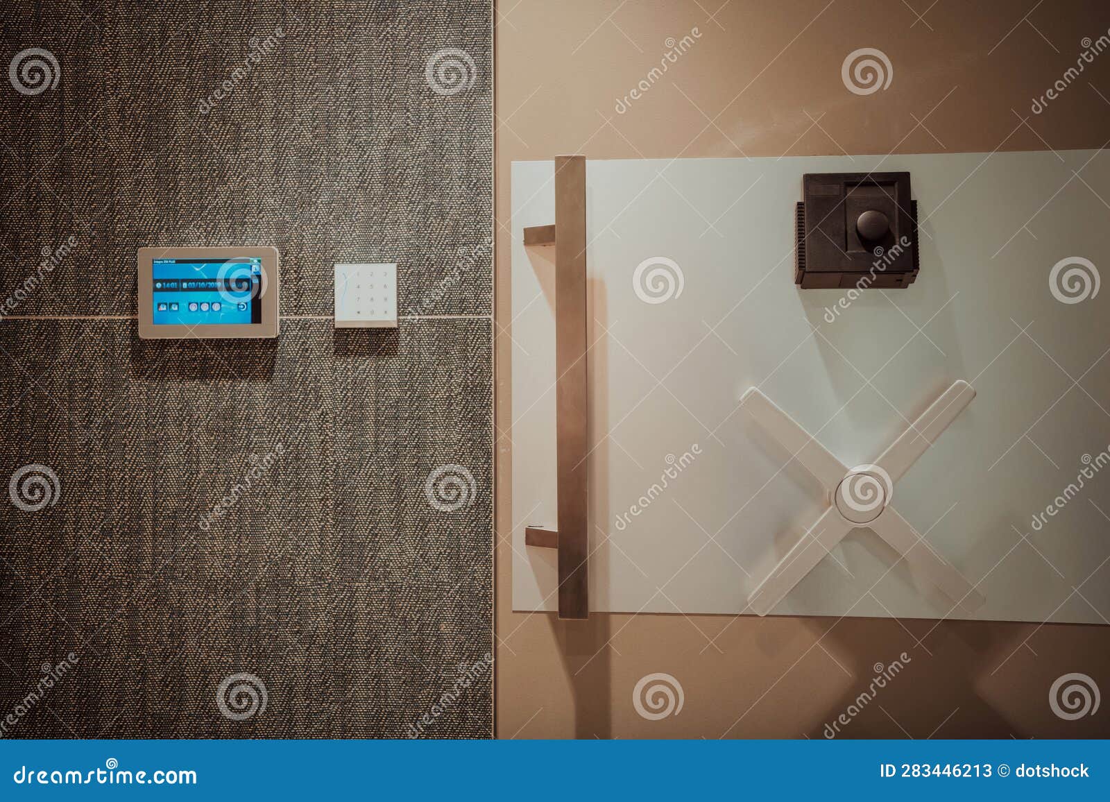 Strongbox Steel Closed Gray Safety Deposit Box with Digital Combination ...