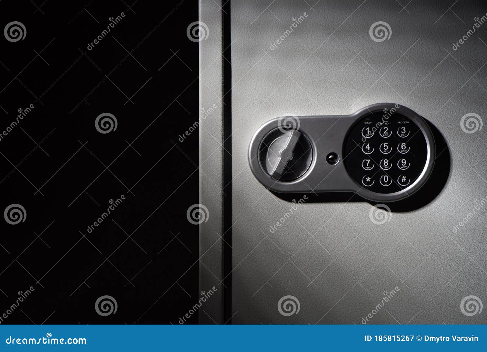 Strongbox Steel Safe with Digital Combination Code Lock Stock Image ...