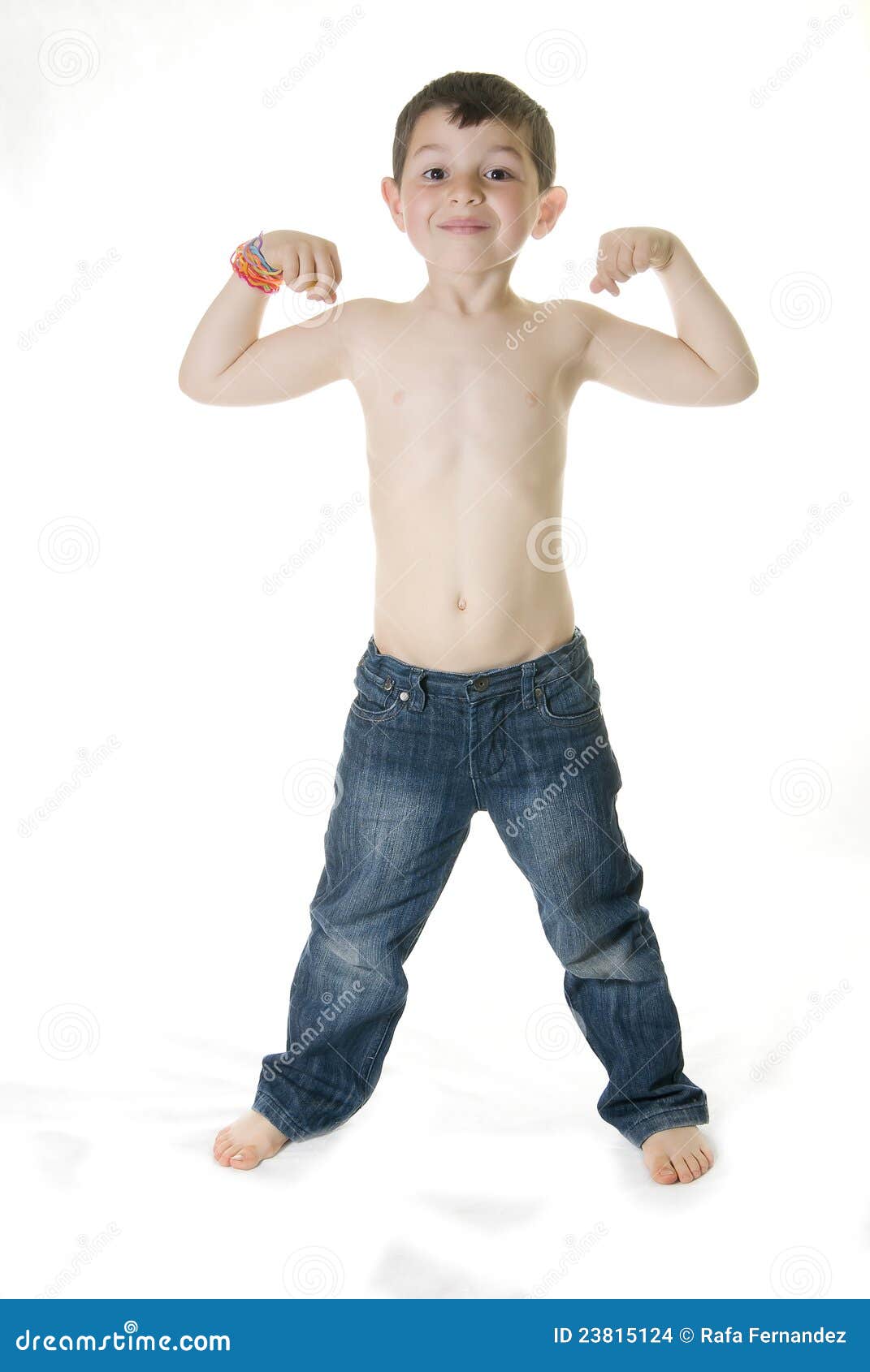 Stronger stock photo. Image of caucasian, isolated, child - 23815124