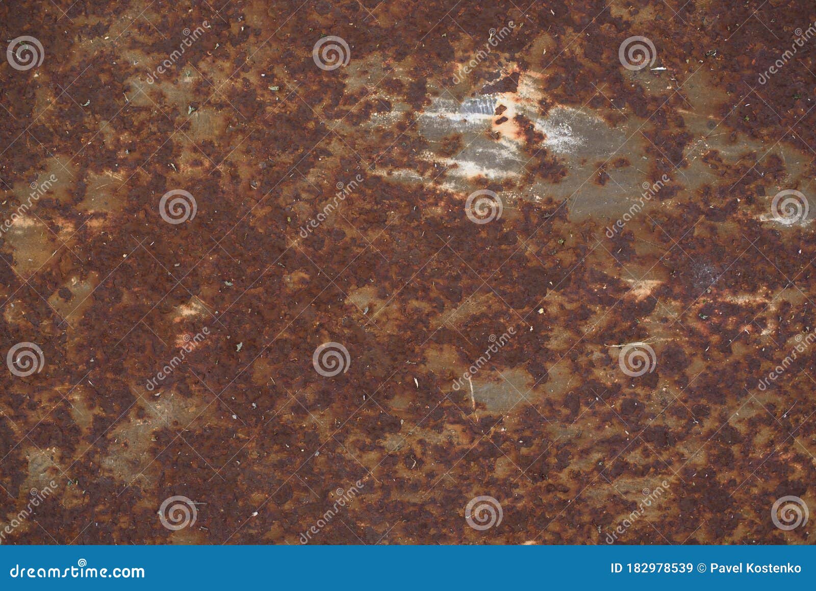 Strongly Worn Iron Rusty Wall from a Large Garage Stock Image - Image ...