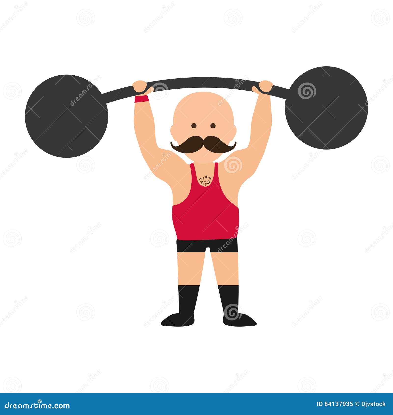 Strongman circus cartoon stock illustration. Illustration of male ...