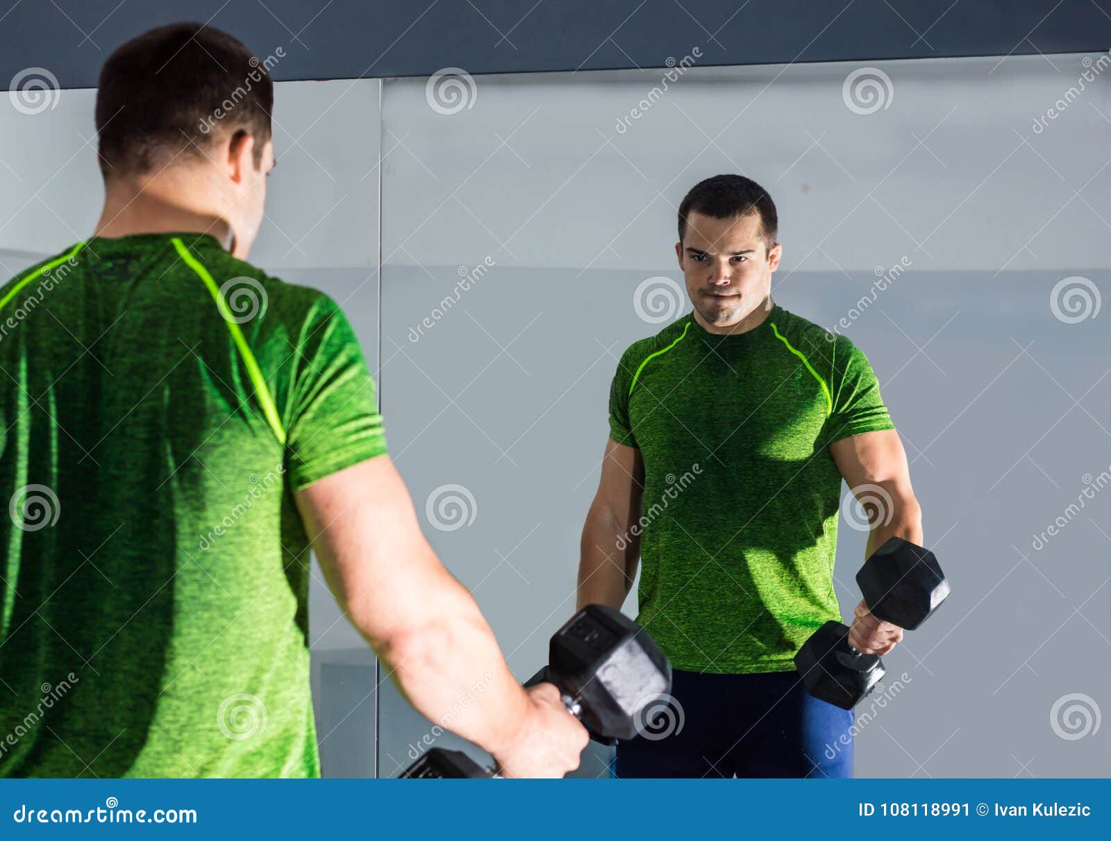 Strongman Doing Dumbbell Curls Stock Image - Image of muscle, lifestyle ...