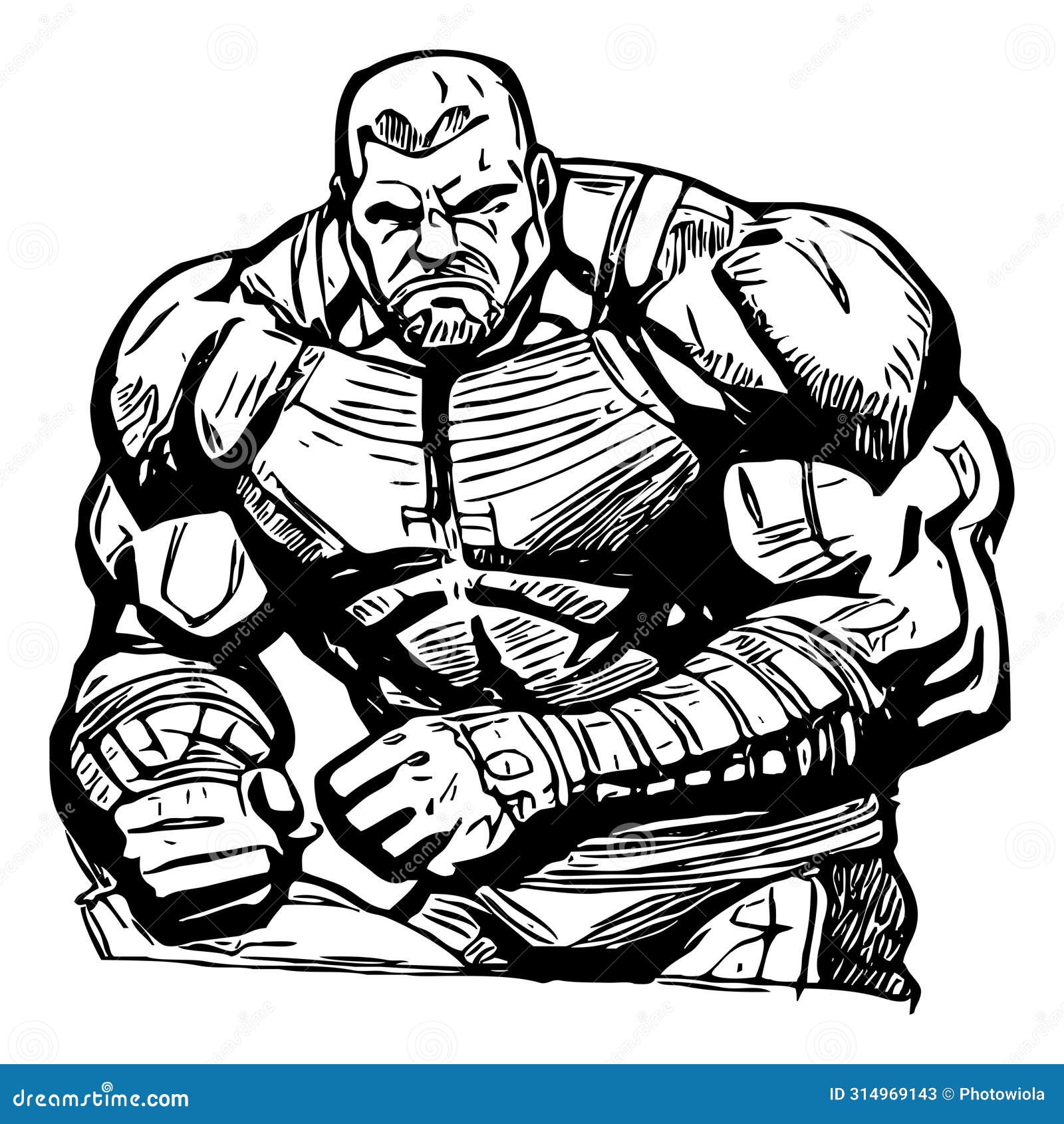 Strongman . Fictional Character Stock Illustration - Illustration of ...