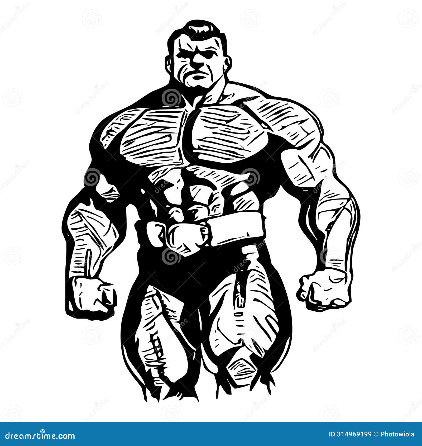 Strongman . Fictional Character Stock Illustration - Illustration of ...